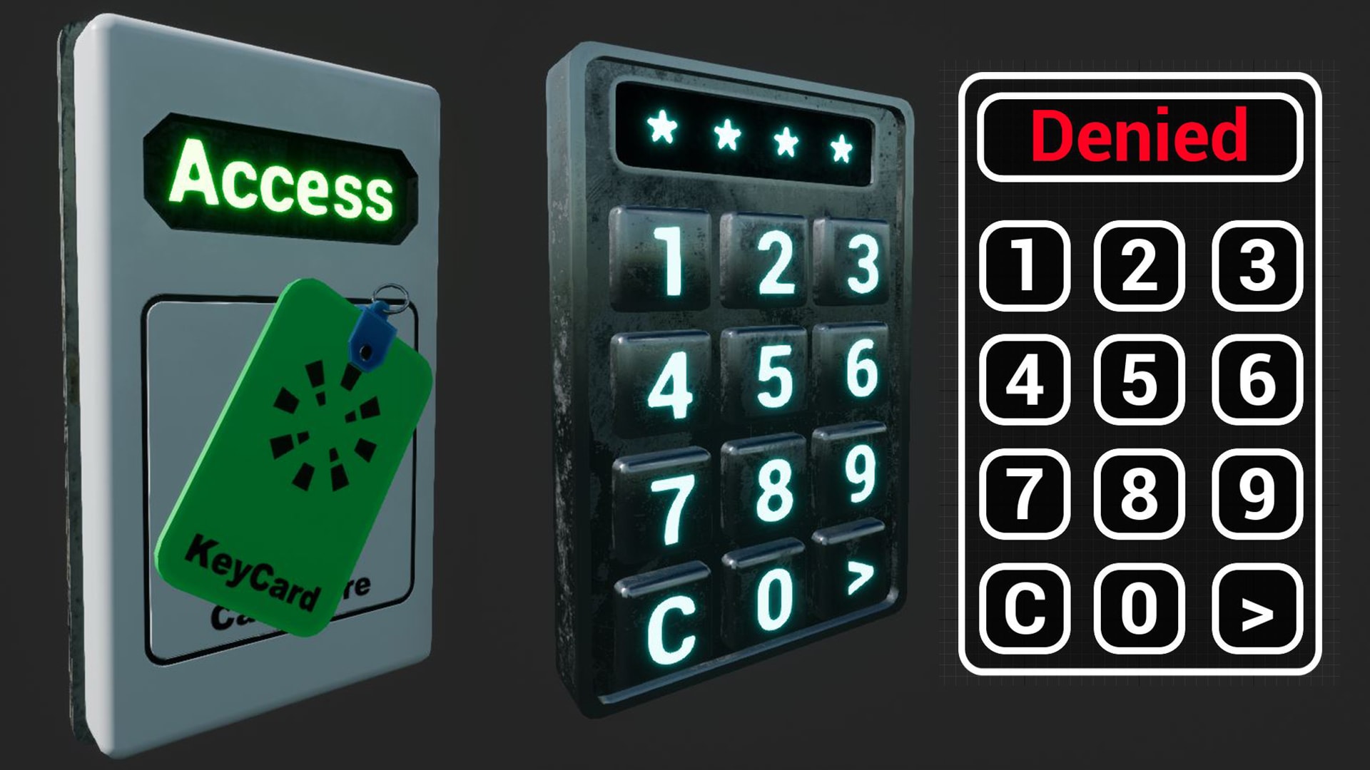 The Keypads in Blueprints - UE Marketplace