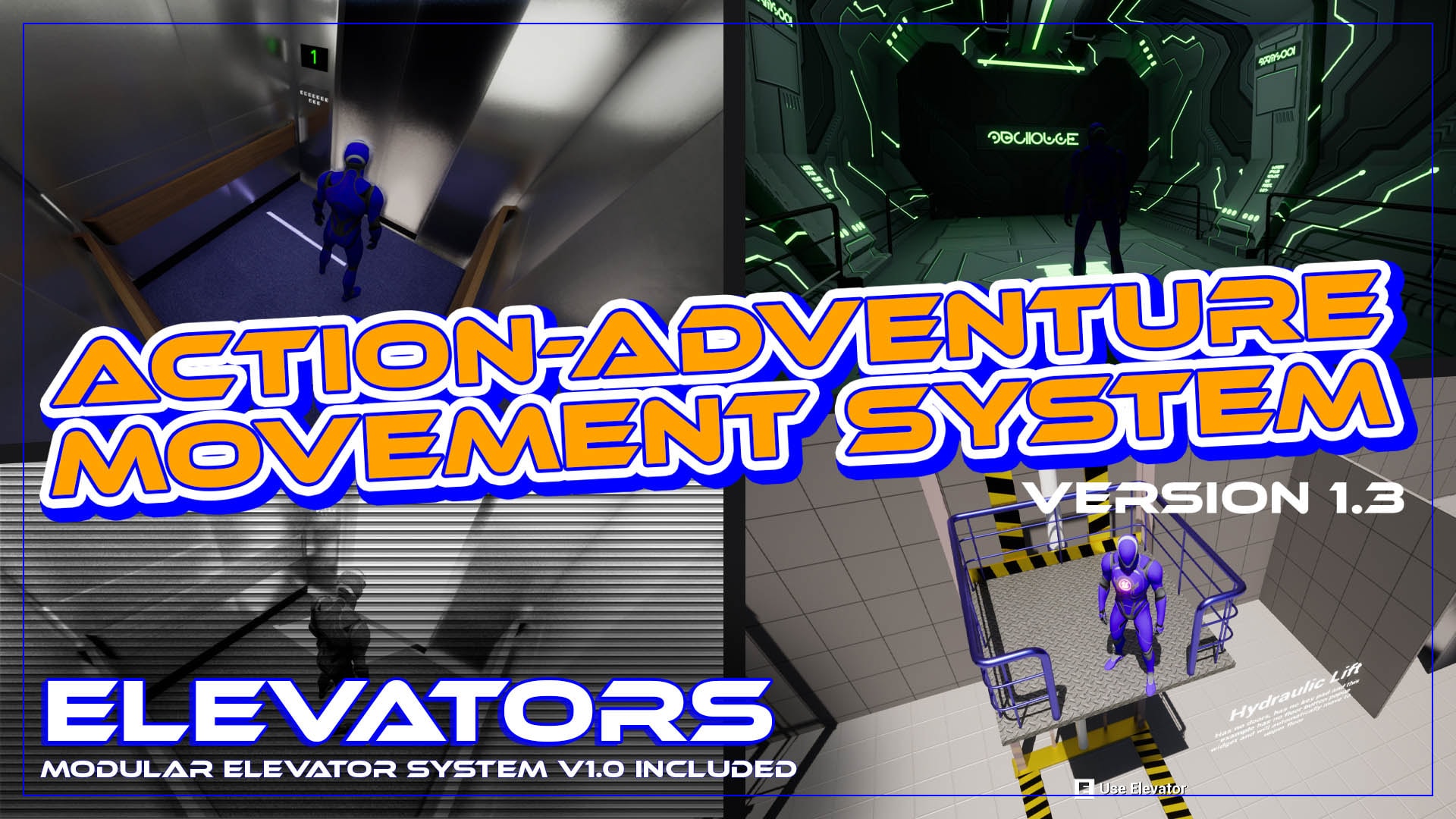在蓝图创建的action Adventure Movement System 虚幻引擎商城 