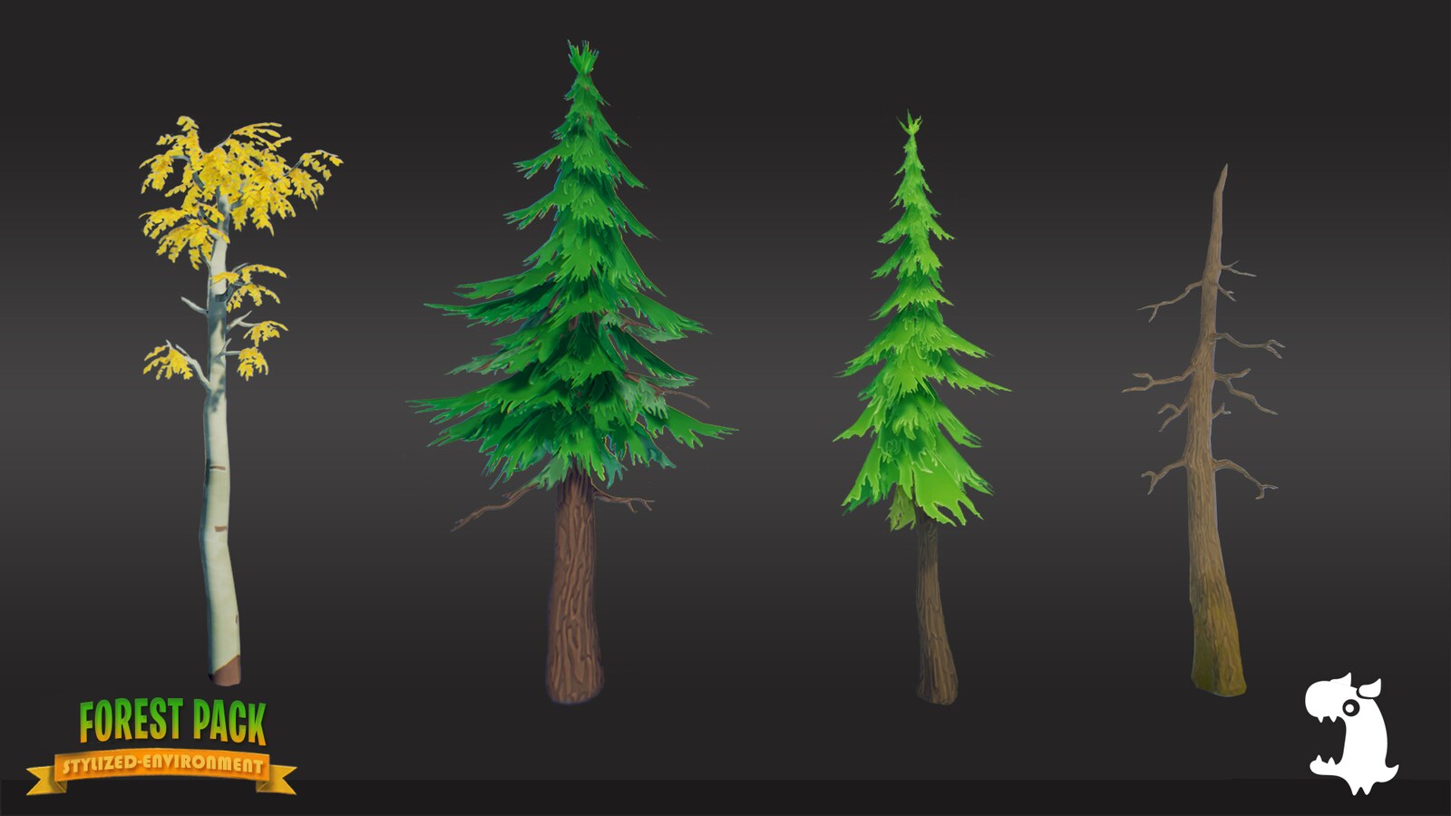 FOREST Stylized Forest Pack - Forest Assets, Forest foliage, Forest ...