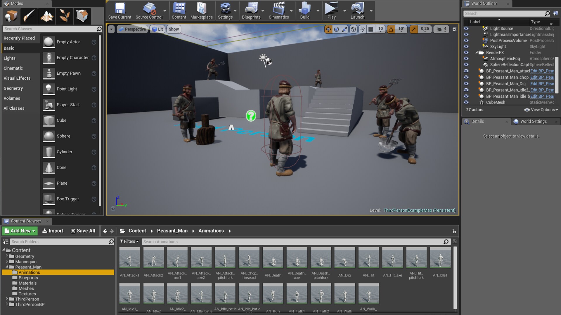 Peasant (Villager) Man in Characters - UE Marketplace