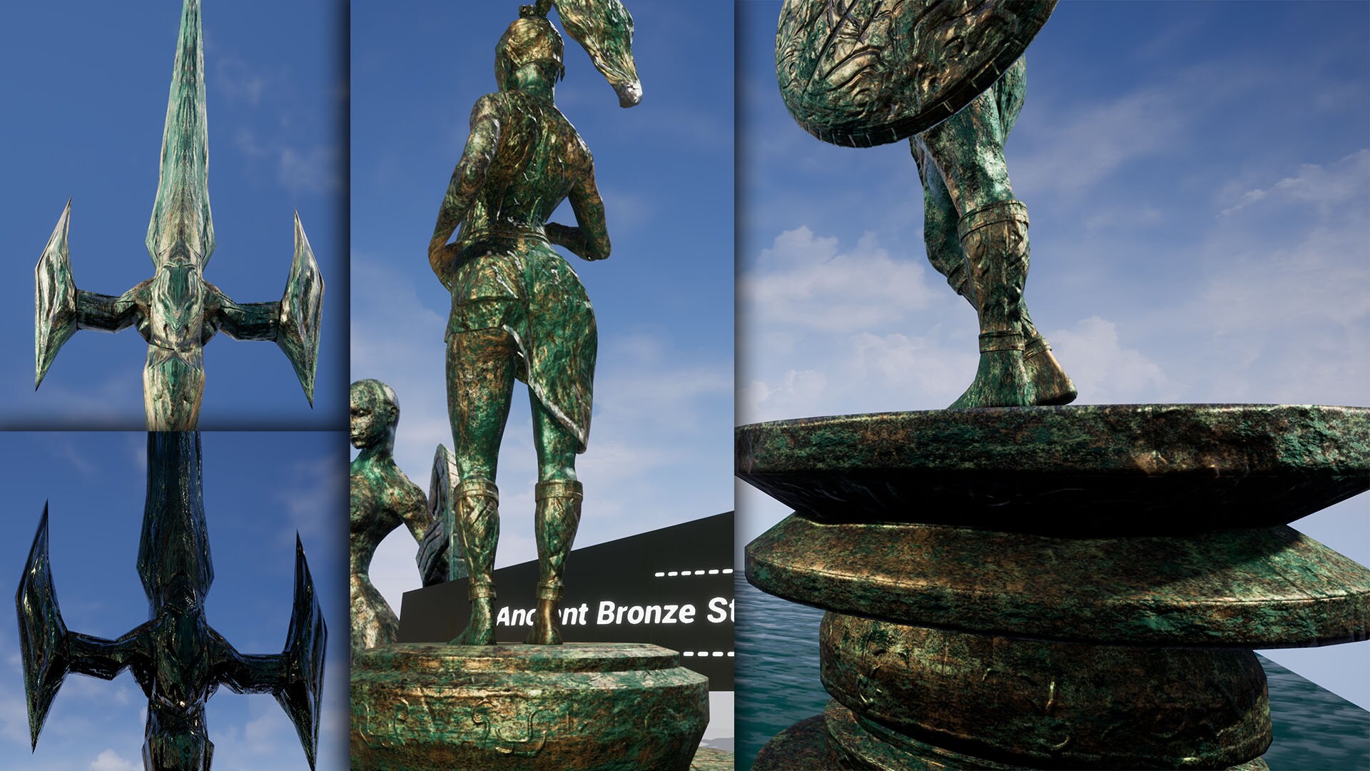 Ancient Bronze Statues v1 - Athena (Basic Version), 카테고리 캐릭터 - UE 마켓플레이스