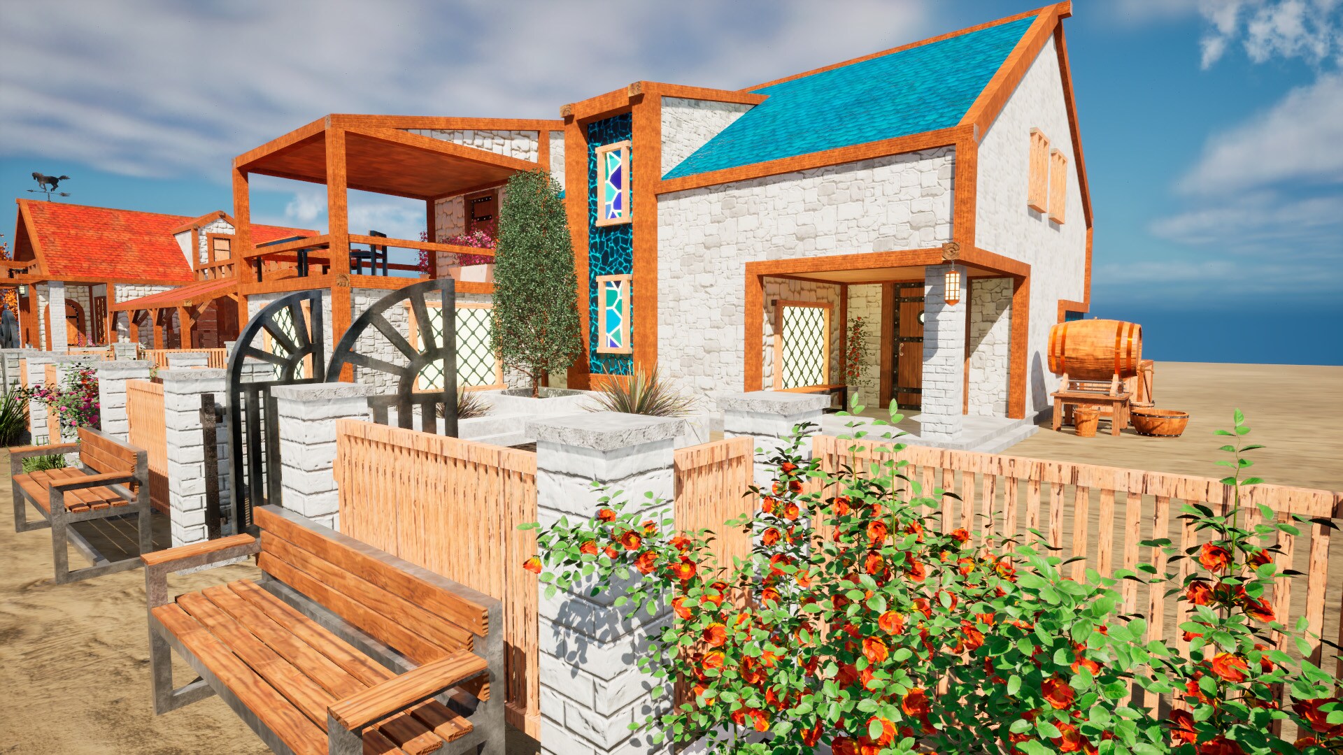 在道具创建的Game exterior asset pack vol. 2 - 虚幻引擎商城