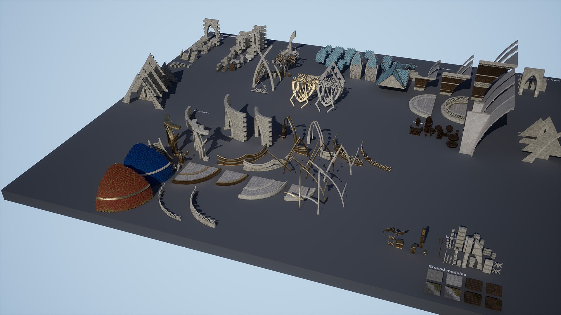 High-Elf Fantasy Architecture in Environments - UE Marketplace