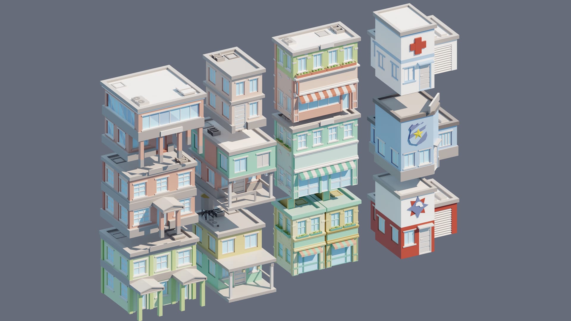 Tile pack city 3 in Props - UE Marketplace