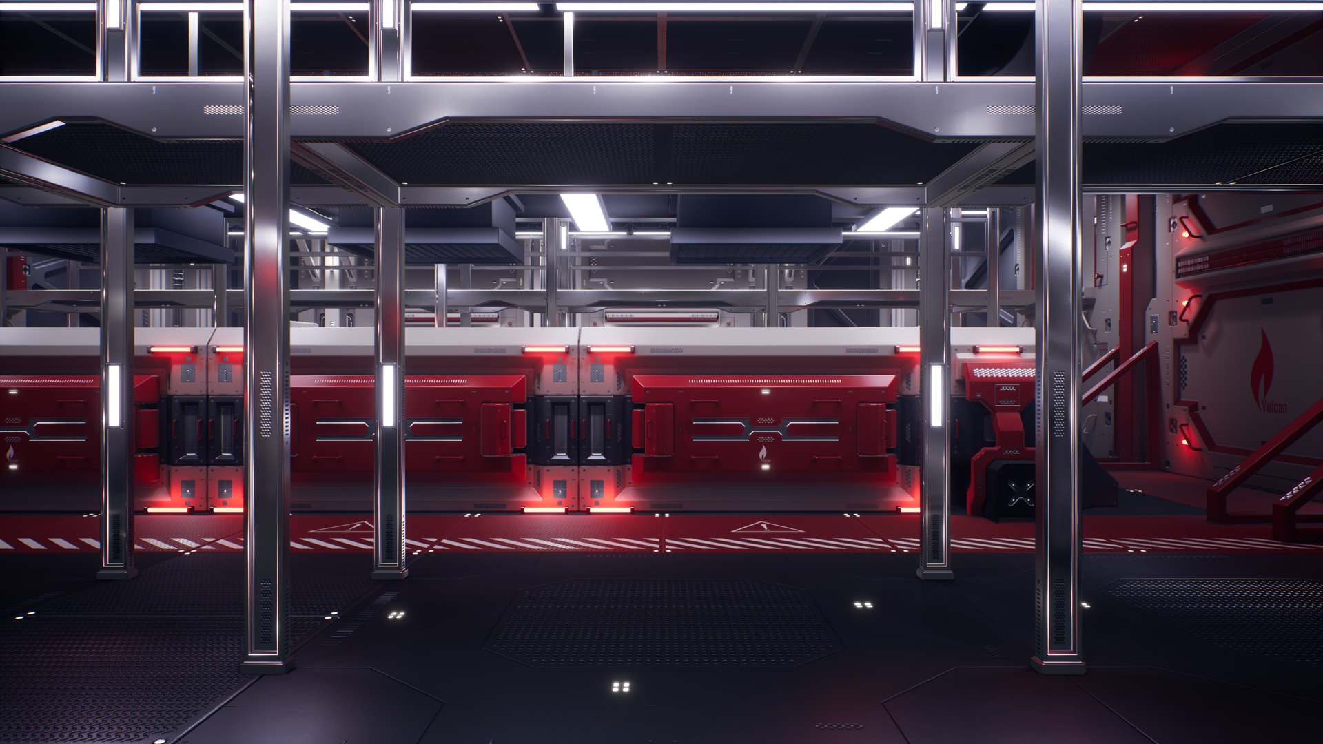 Modular Sci-Fi Factory in Environments - UE Marketplace