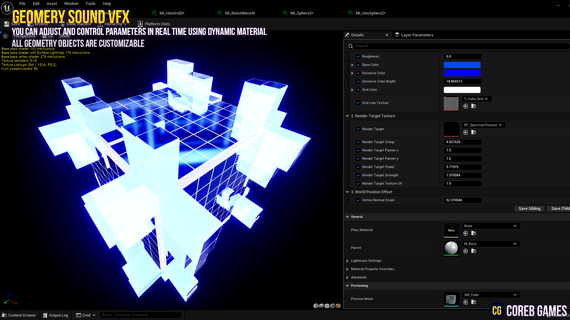 Geometry Sound Visualization Pack, 카테고리 이펙트 - UE 마켓플레이스