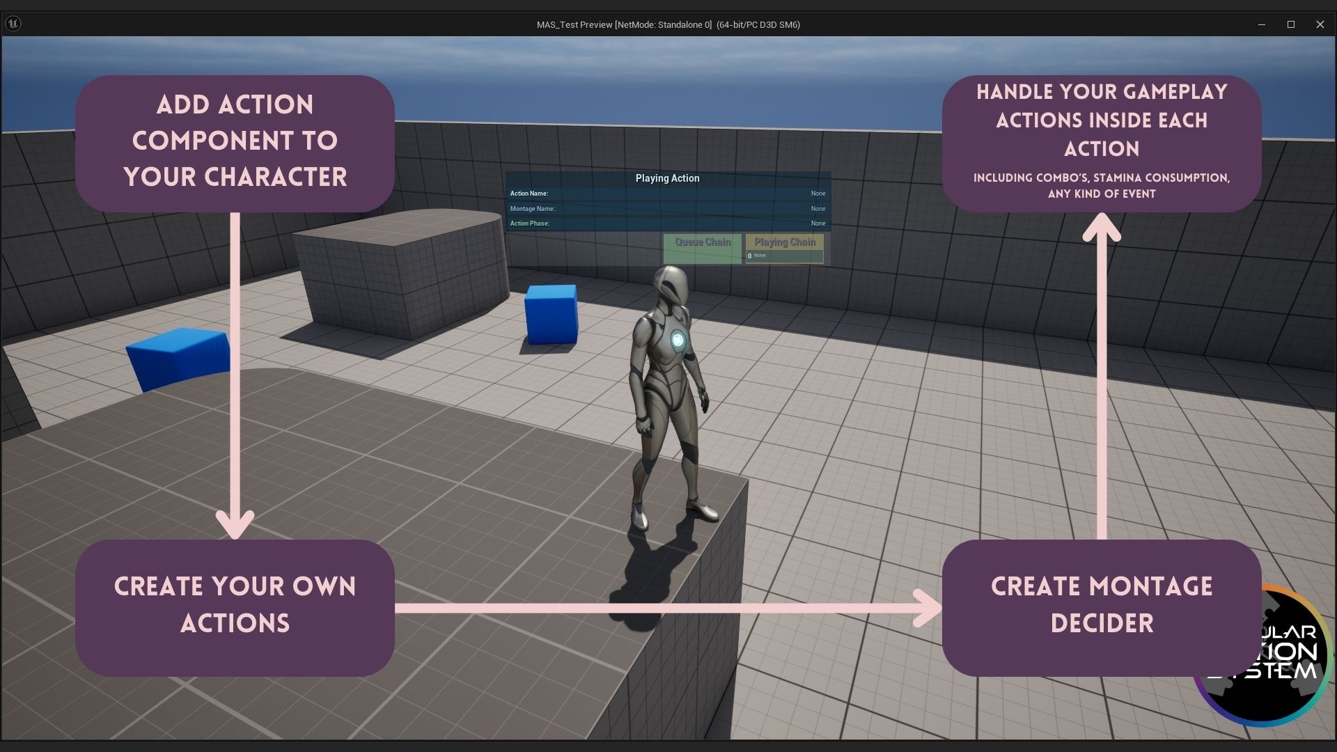 Modular Action System in Code Plugins - UE Marketplace