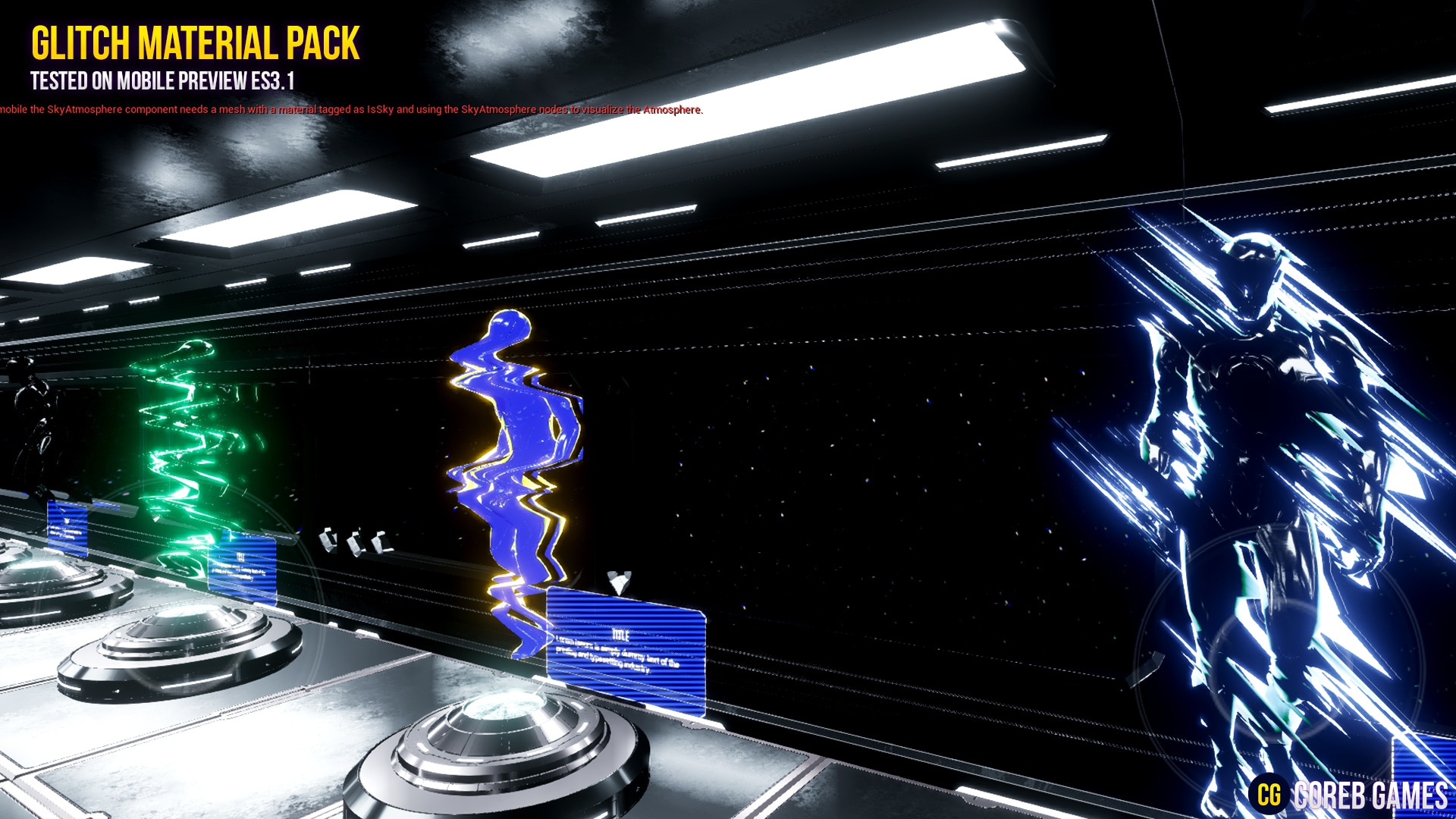 Glitch Material Pack In Materials Ue Marketplace