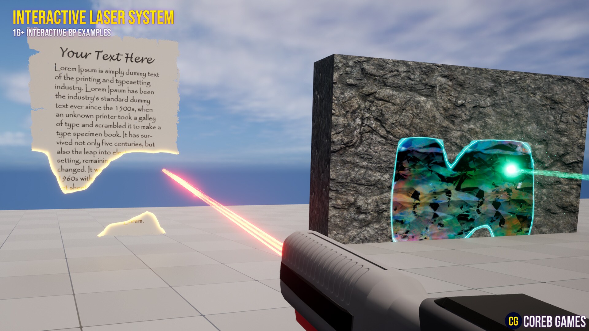 Interactive Laser System, 카테고리 블루프린트 - UE 마켓플레이스