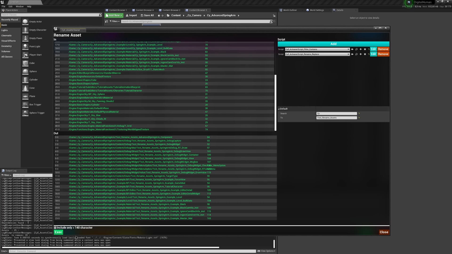 Cy EditorTools Assets Cleaner in Blueprints - UE Marketplace