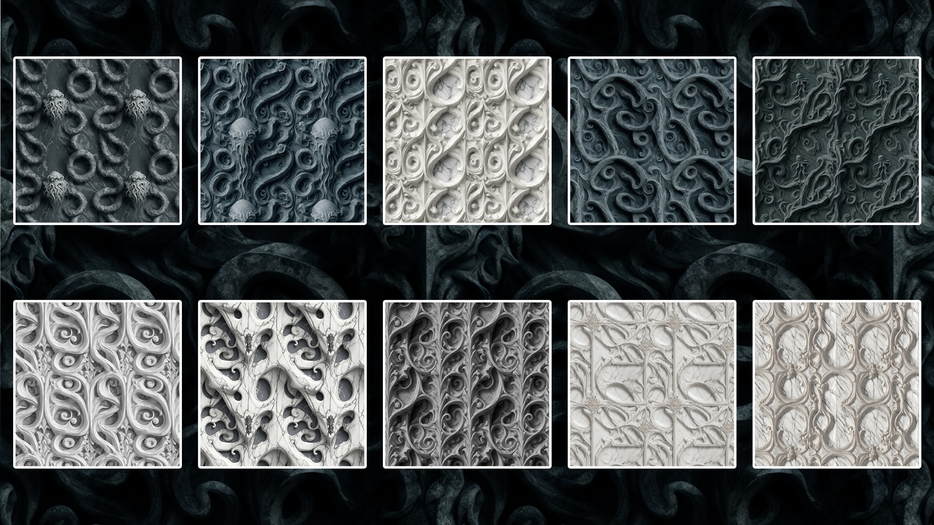 100 Seamless Gothic Textures Pack：テクスチャー - UE マーケットプレイス