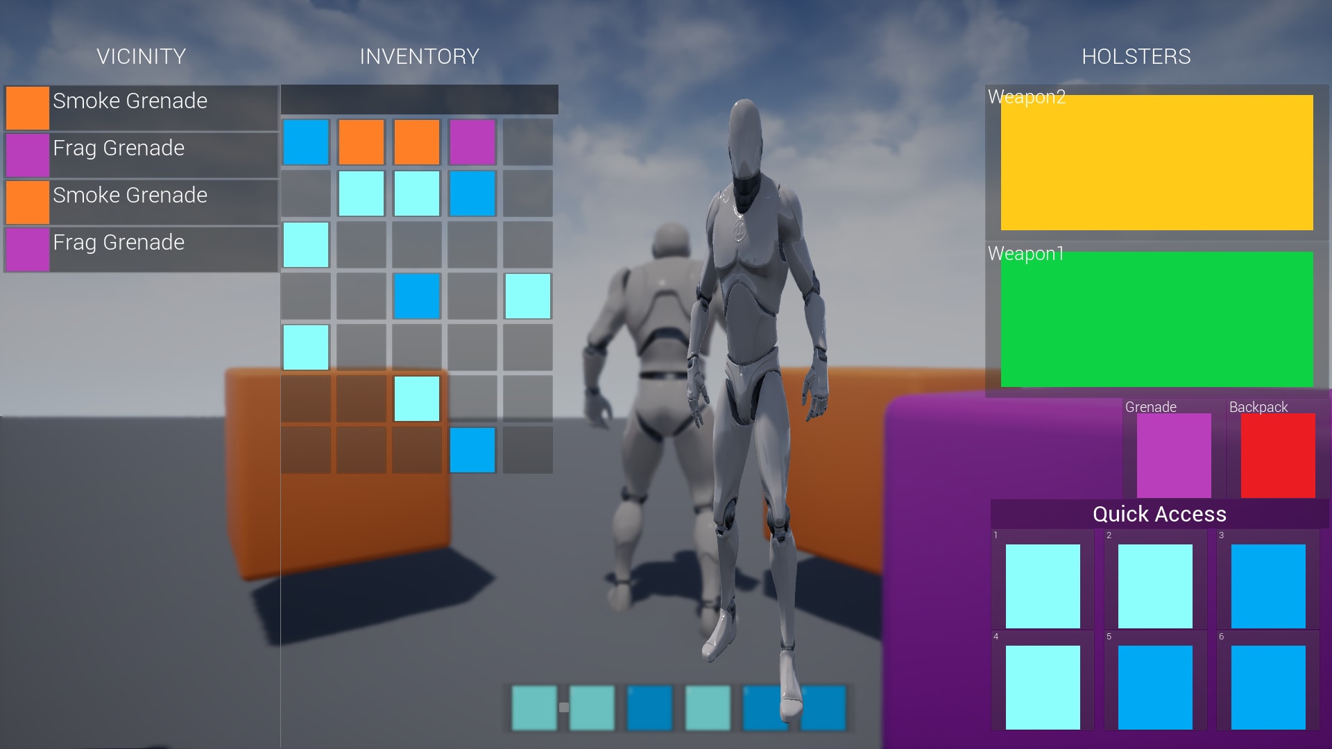 Advanced Drag And Drop Inventory System With Action Bar In Blueprints Ue Marketplace