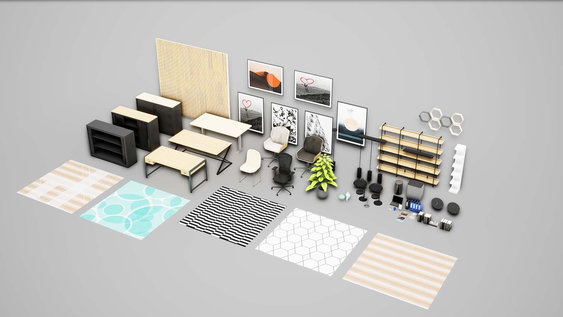 Archviz ready office interior pack in Architectural Visualization - UE ...