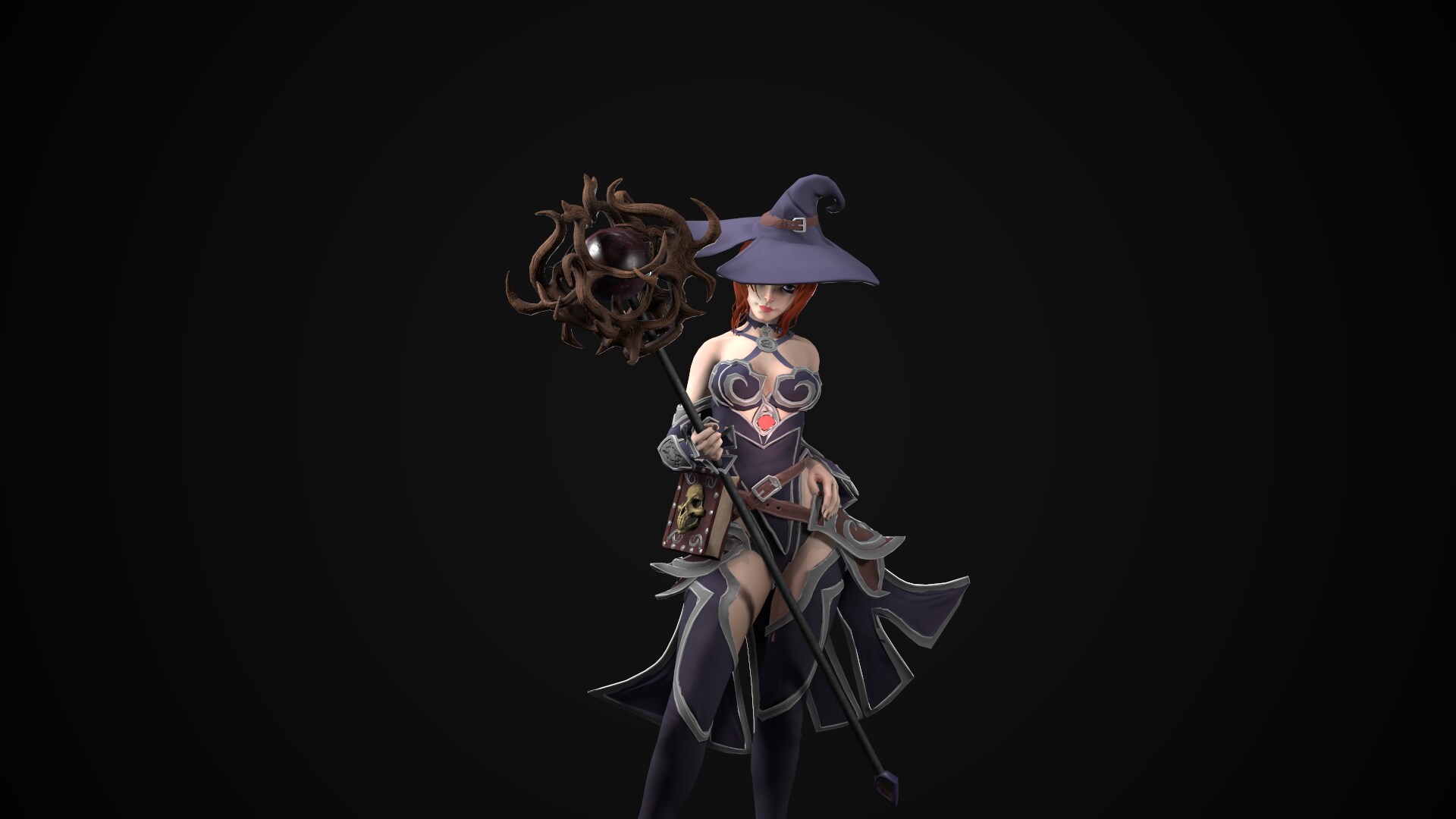 在角色创建的Stylized witch girl - 虚幻引擎商城
