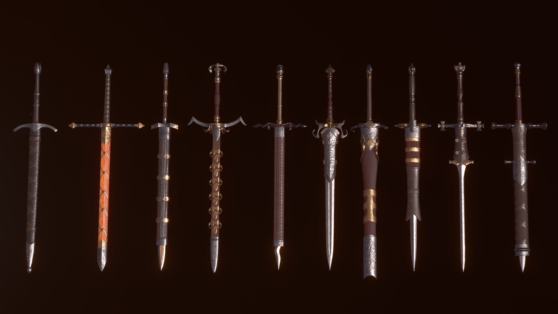 Modular two hand swords set part 1：武器 - UE マーケットプレイス