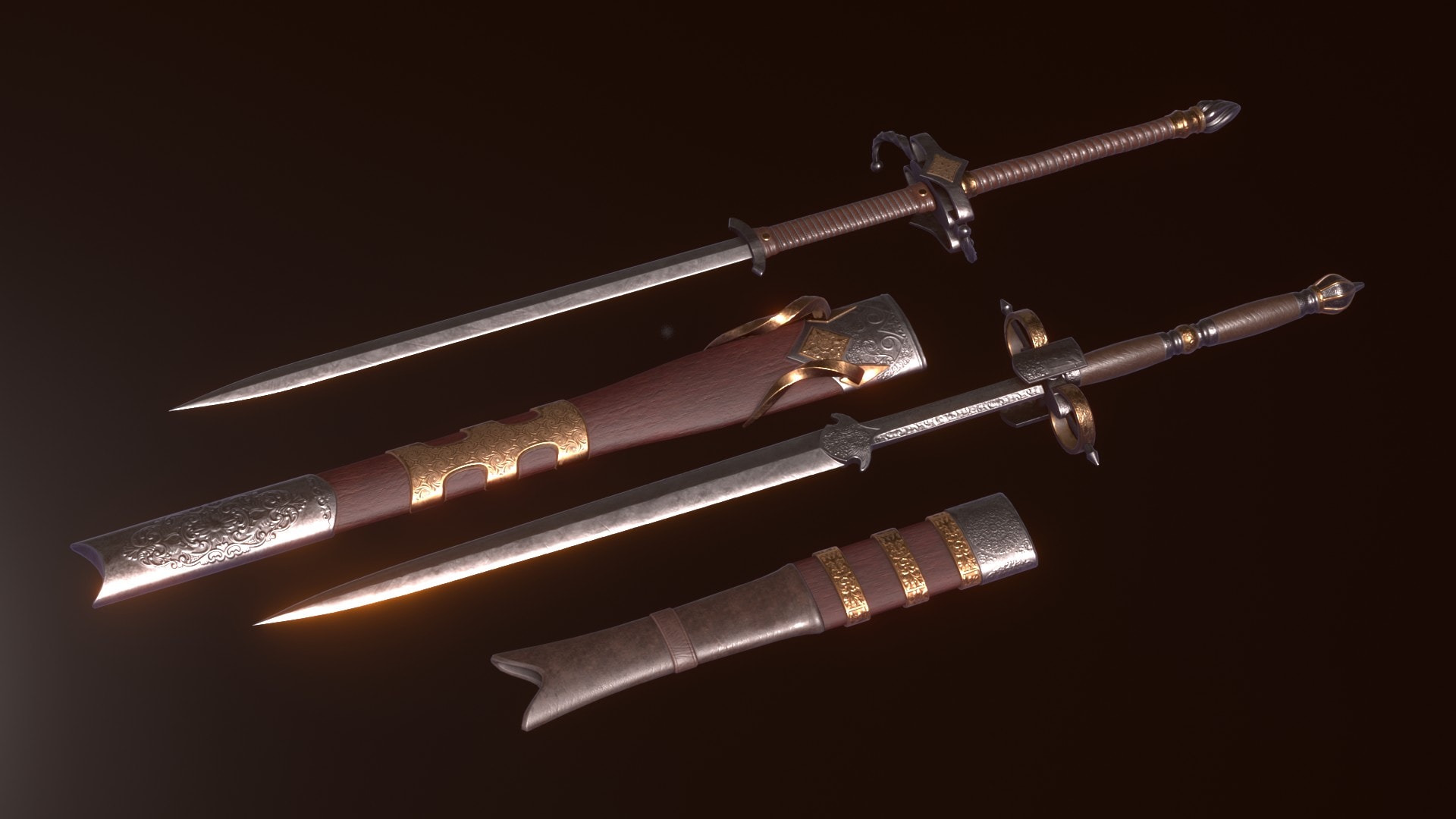 Modular two hand swords set part 1 in Weapons - UE Marketplace
