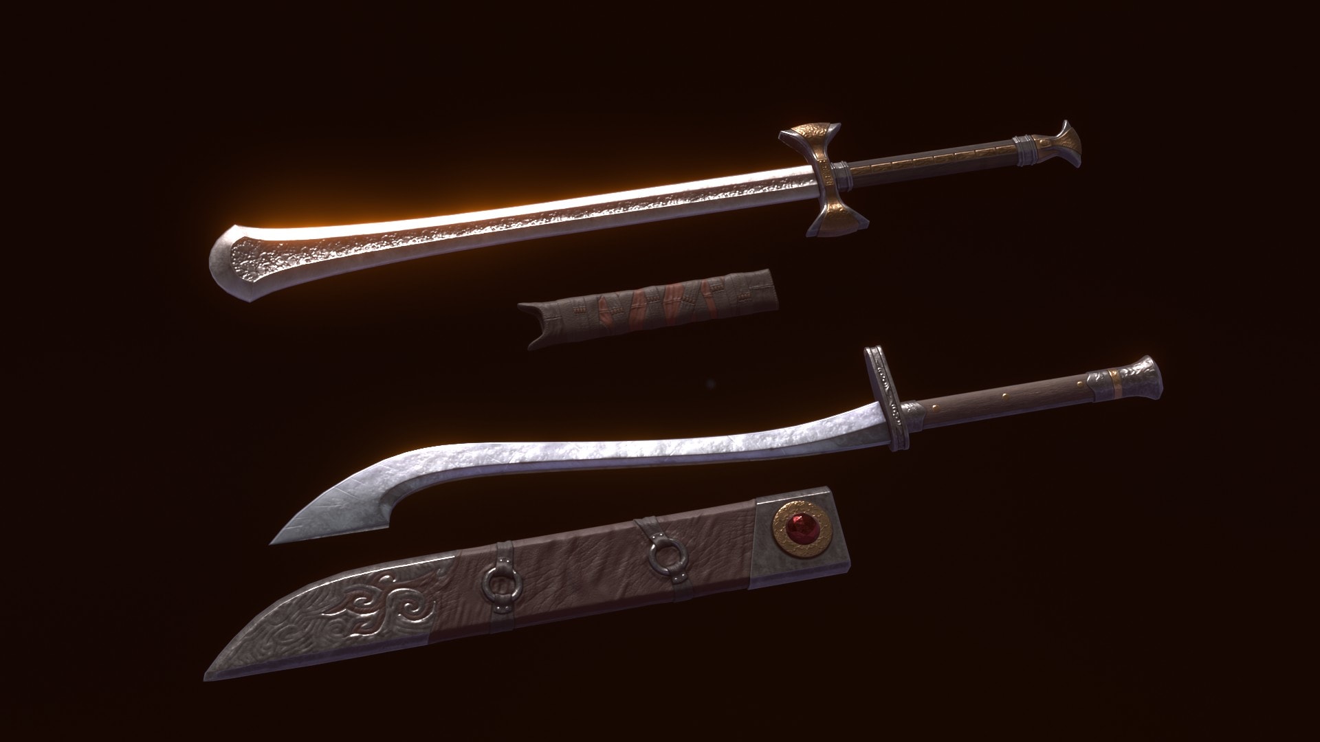 Modular two hand swords set part 2 in Weapons - UE Marketplace