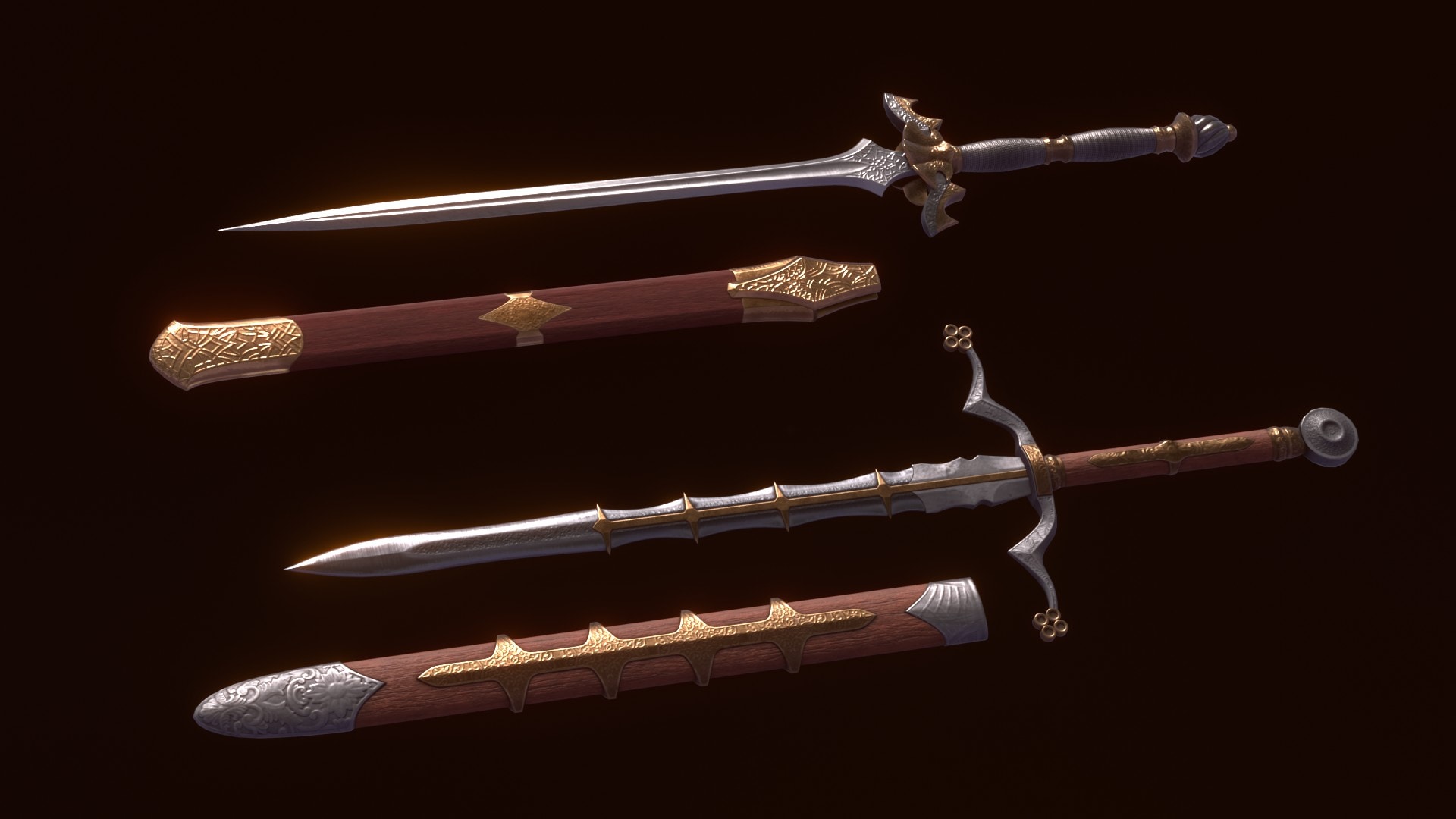 Modular two hand swords set part 2 in Weapons - UE Marketplace