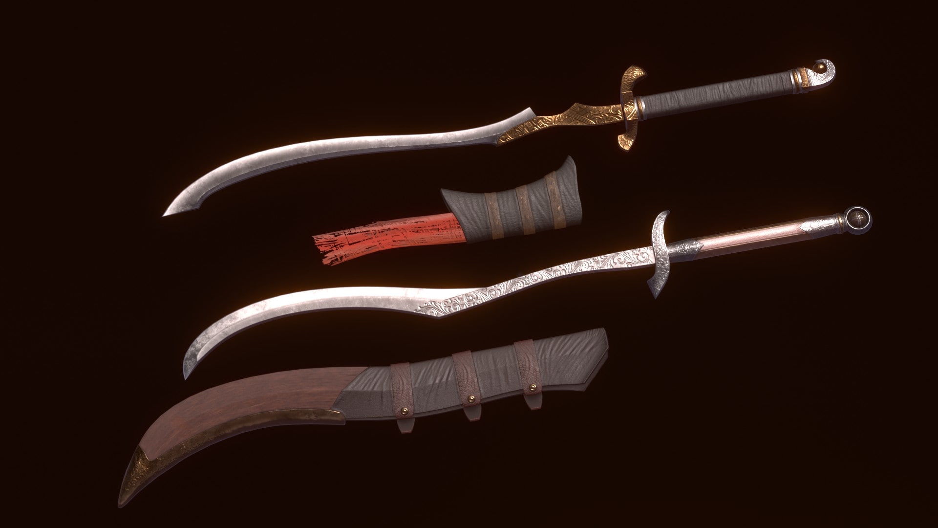 Modular two hand swords set part 3 in Weapons - UE Marketplace