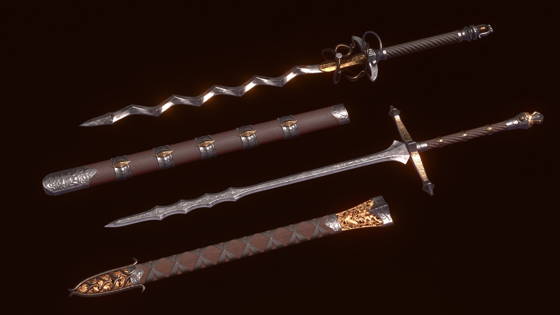 Modular two hand swords set part 3 in Weapons - UE Marketplace