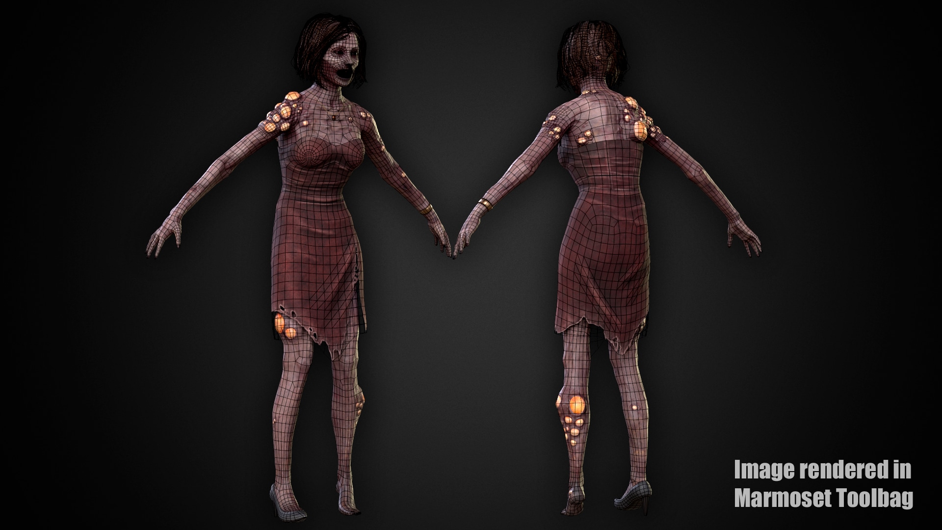 Infected Zombie Female In Characters Ue Marketplace