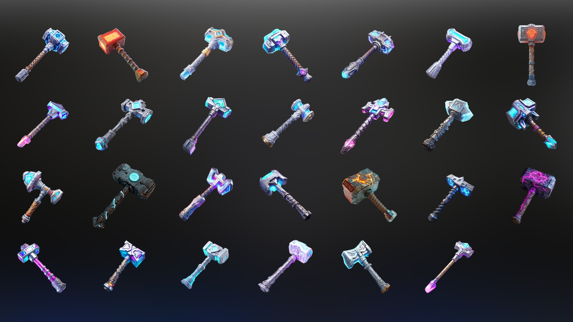Fantasy Hammers Icon Pack：2dアセット Ue マーケットプレイス