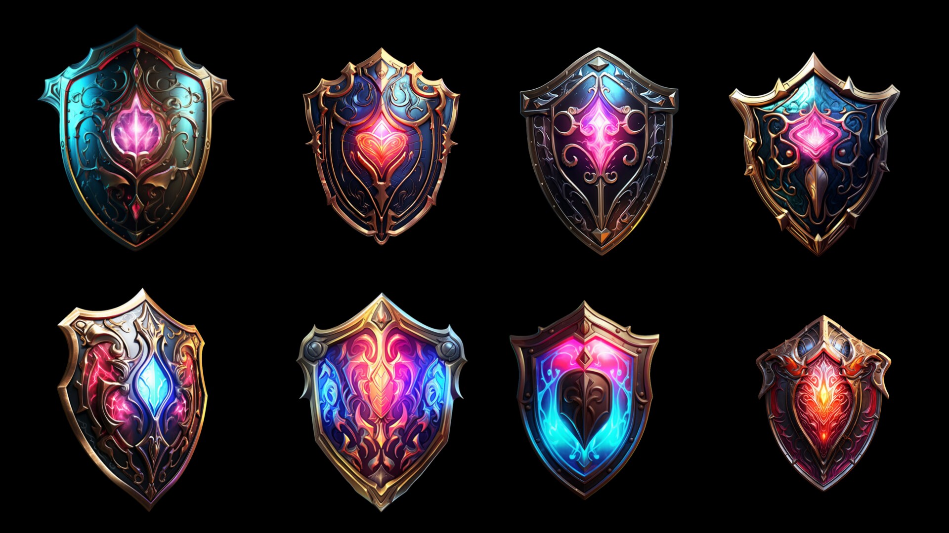 Magic Shields - Icon Pack in 2D Assets - UE Marketplace