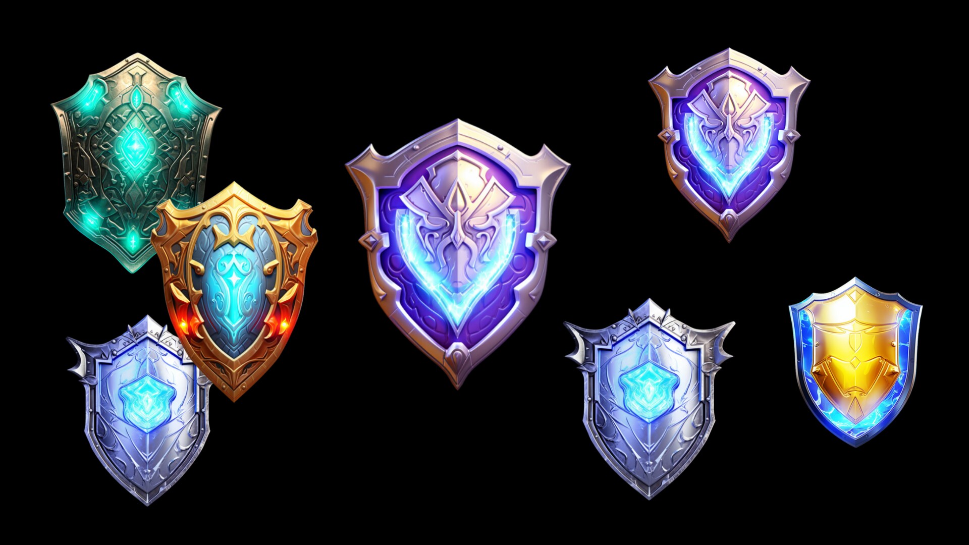 Magic Shields - Icon Pack in 2D Assets - UE Marketplace