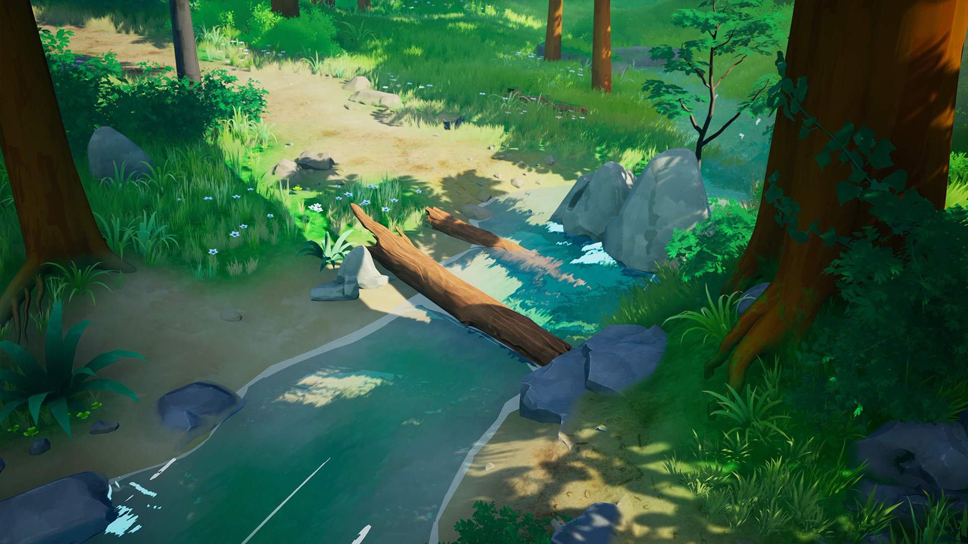 Stylized Forest Lake Environment