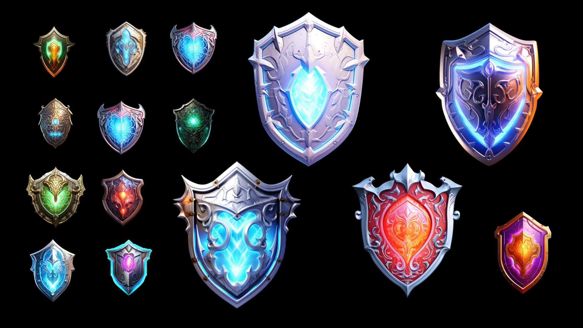 Magic Shields - Icon Pack in 2D Assets - UE Marketplace