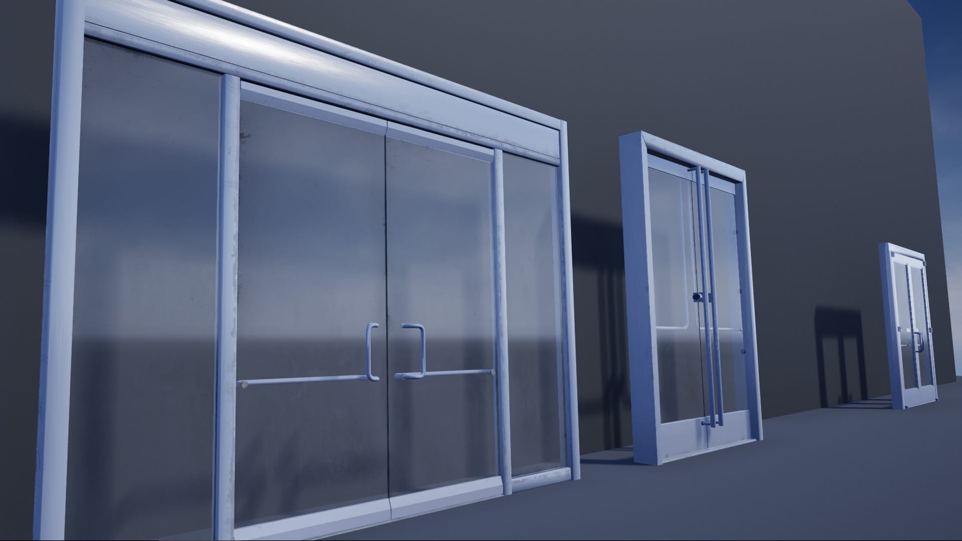 Commercial Glass Doors in Props - UE Marketplace