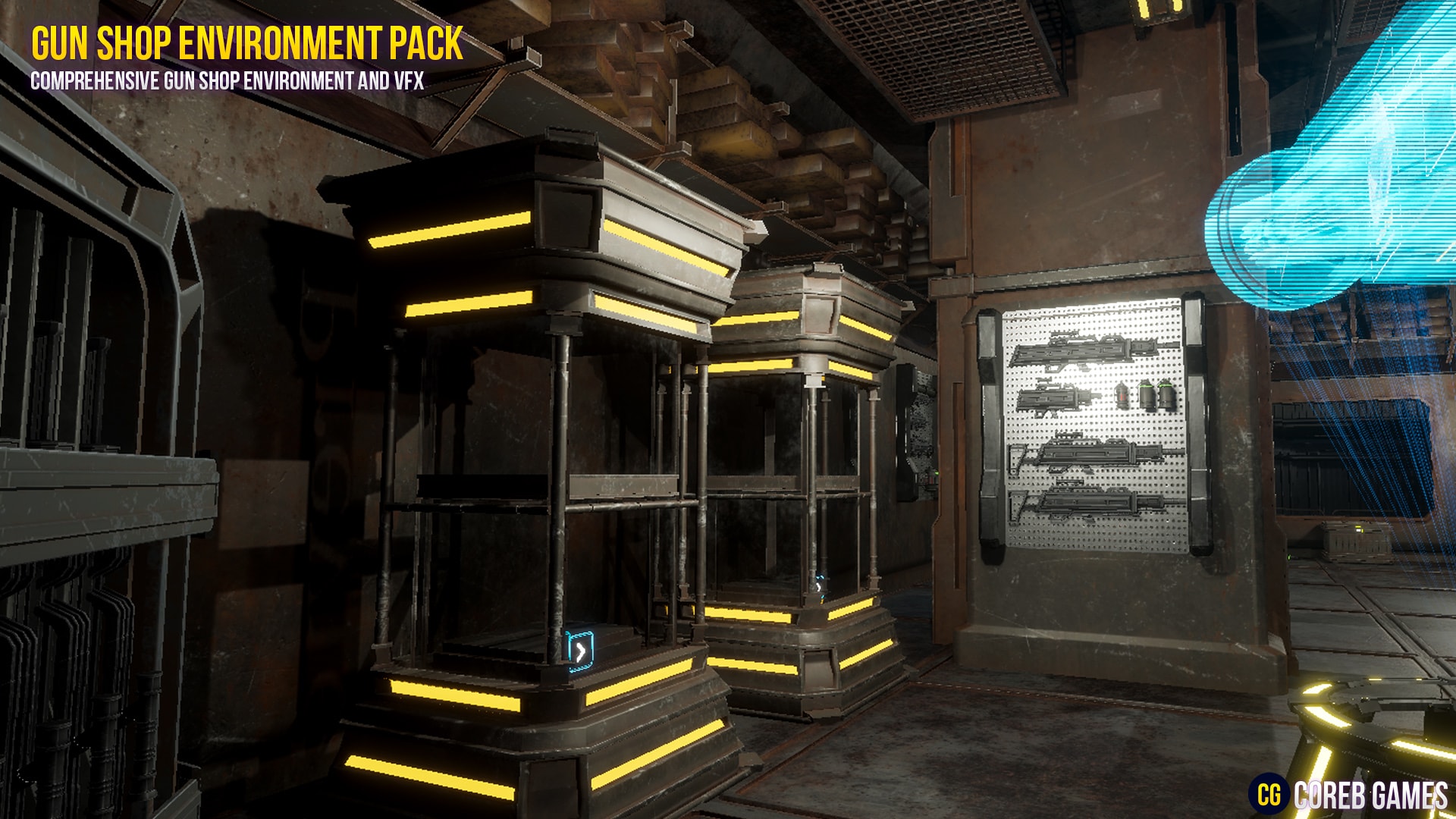 Gun Shop Environment and VFX Pack in Environments - UE Marketplace