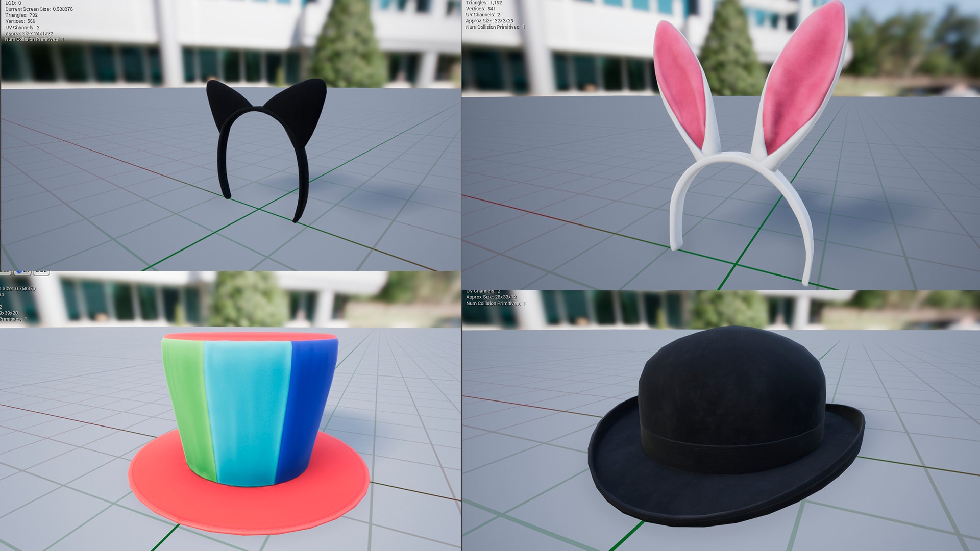 Hats Bundle：プロップ・小物 - UE マーケットプレイス