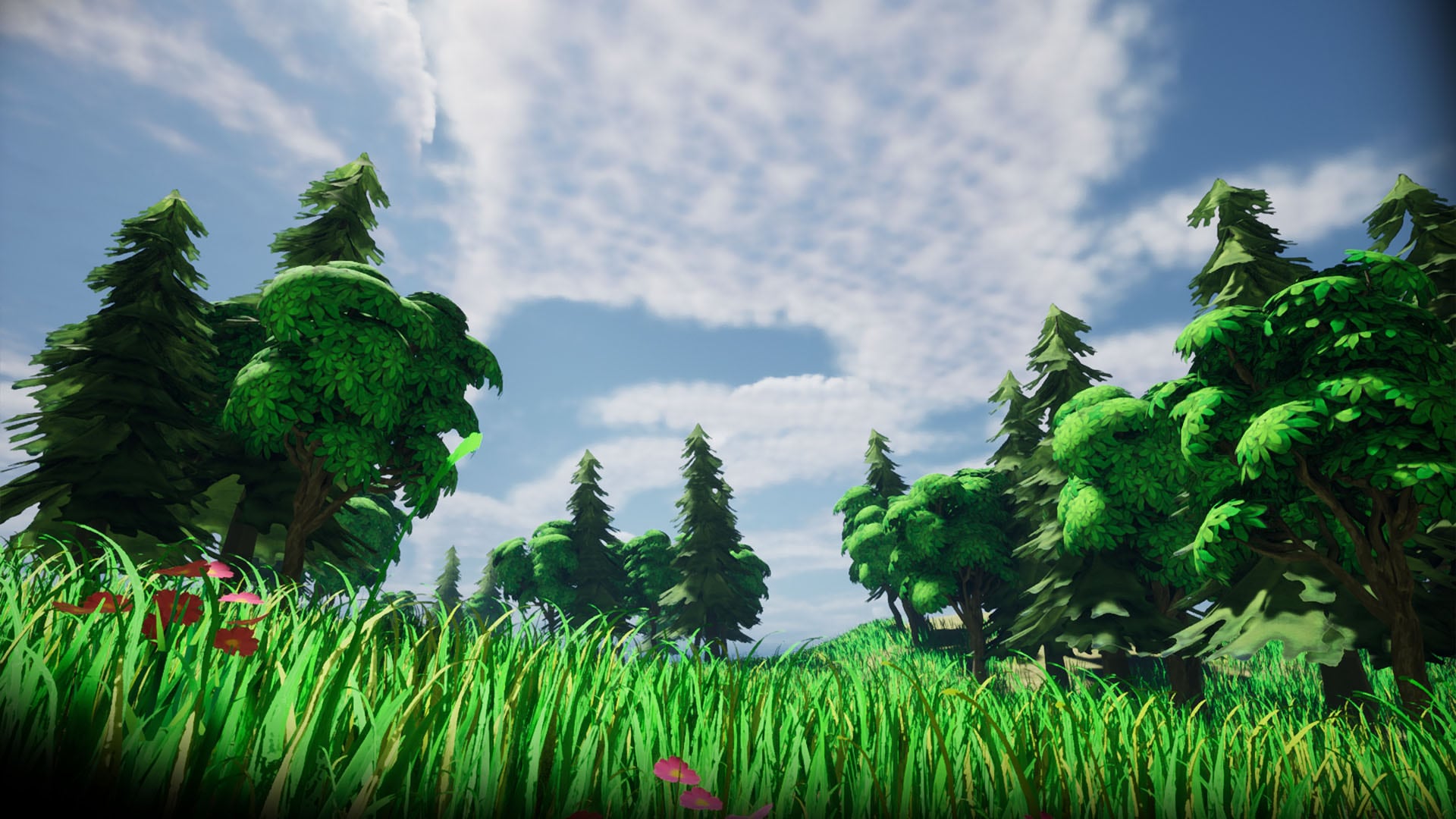 Stylized trees mobile in Props - UE Marketplace
