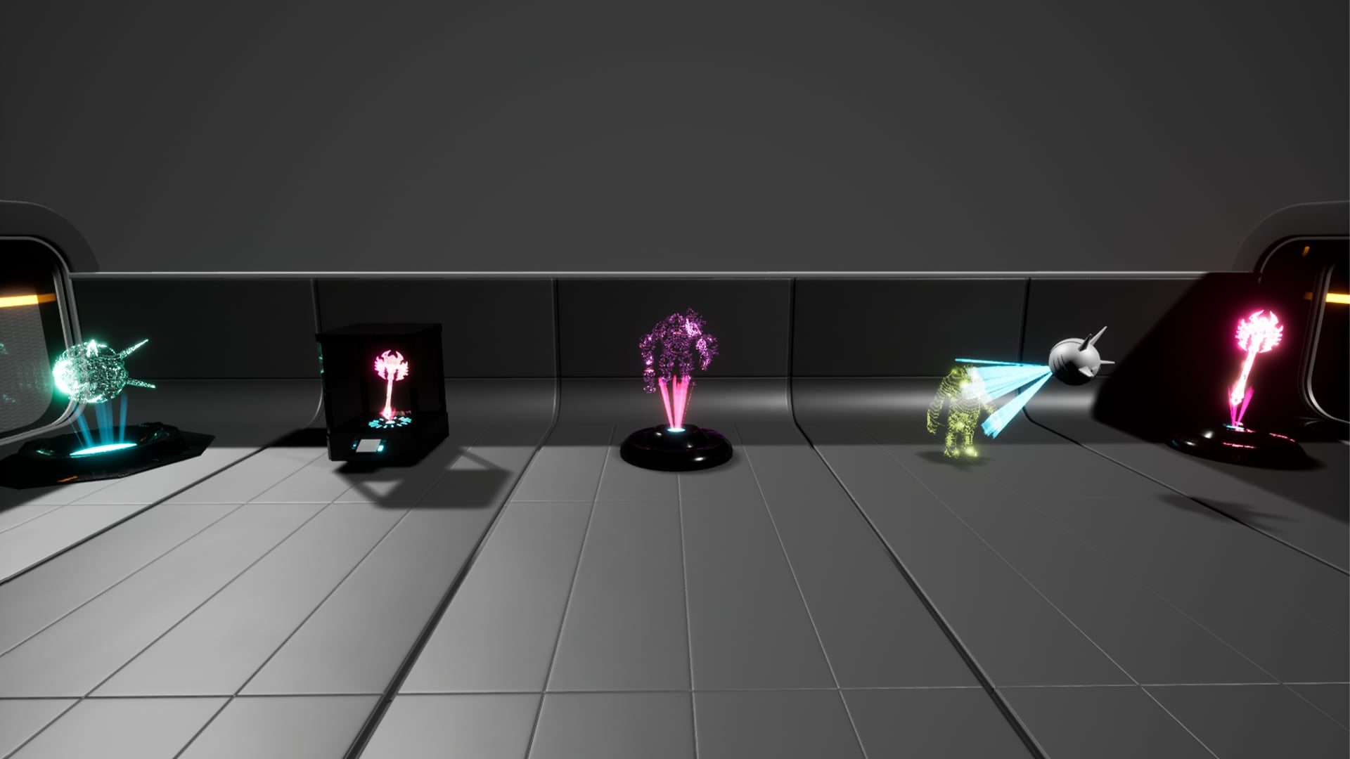 在特效创建的Hologram FX: Customizable Holograms - 虚幻引擎商城