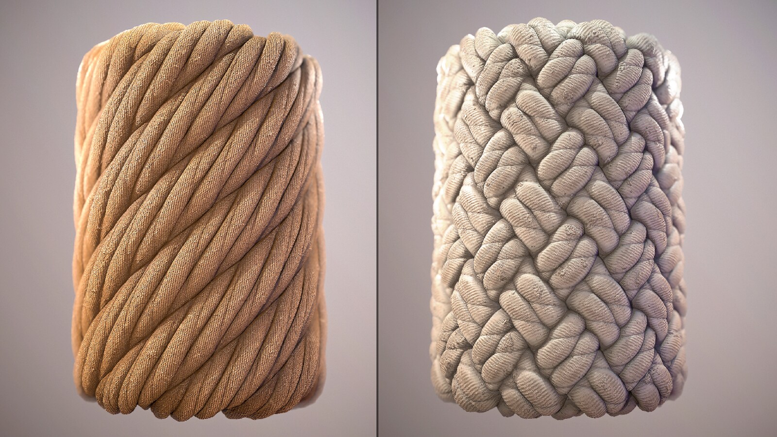 "Rope" package of 5 PBR materials in Textures - UE Marketplace