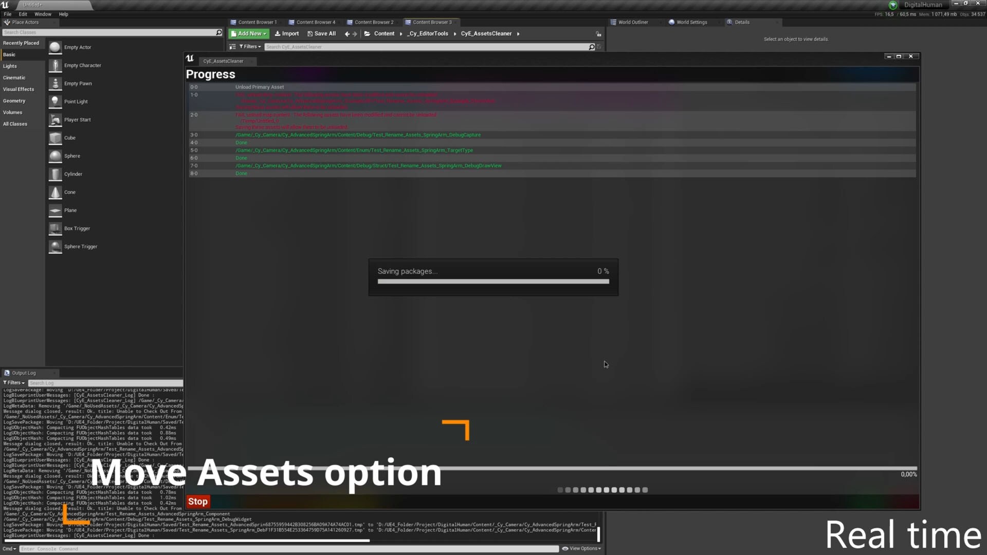Cy EditorTools Assets Cleaner in Blueprints - UE Marketplace