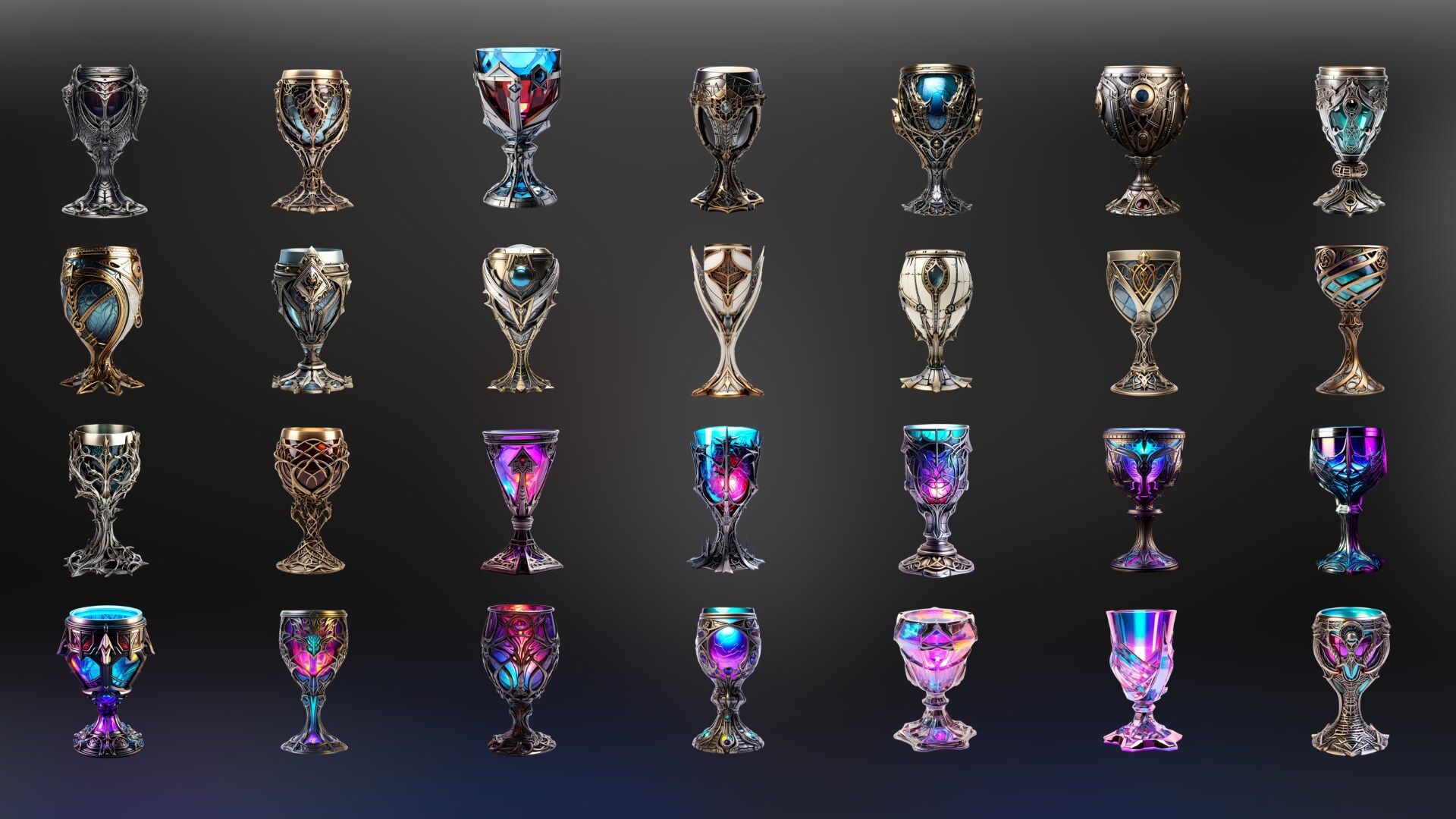 Fantasy Goblets - Icon Pack：2Dアセット - UE マーケットプレイス
