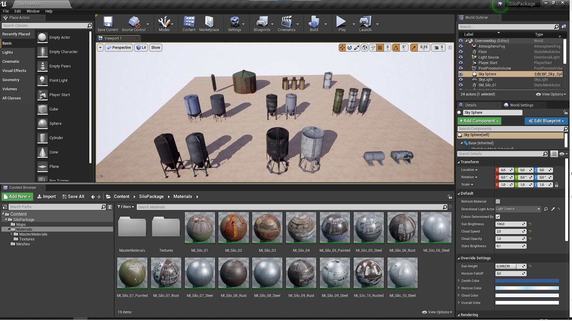 Silo Package in Props - UE Marketplace