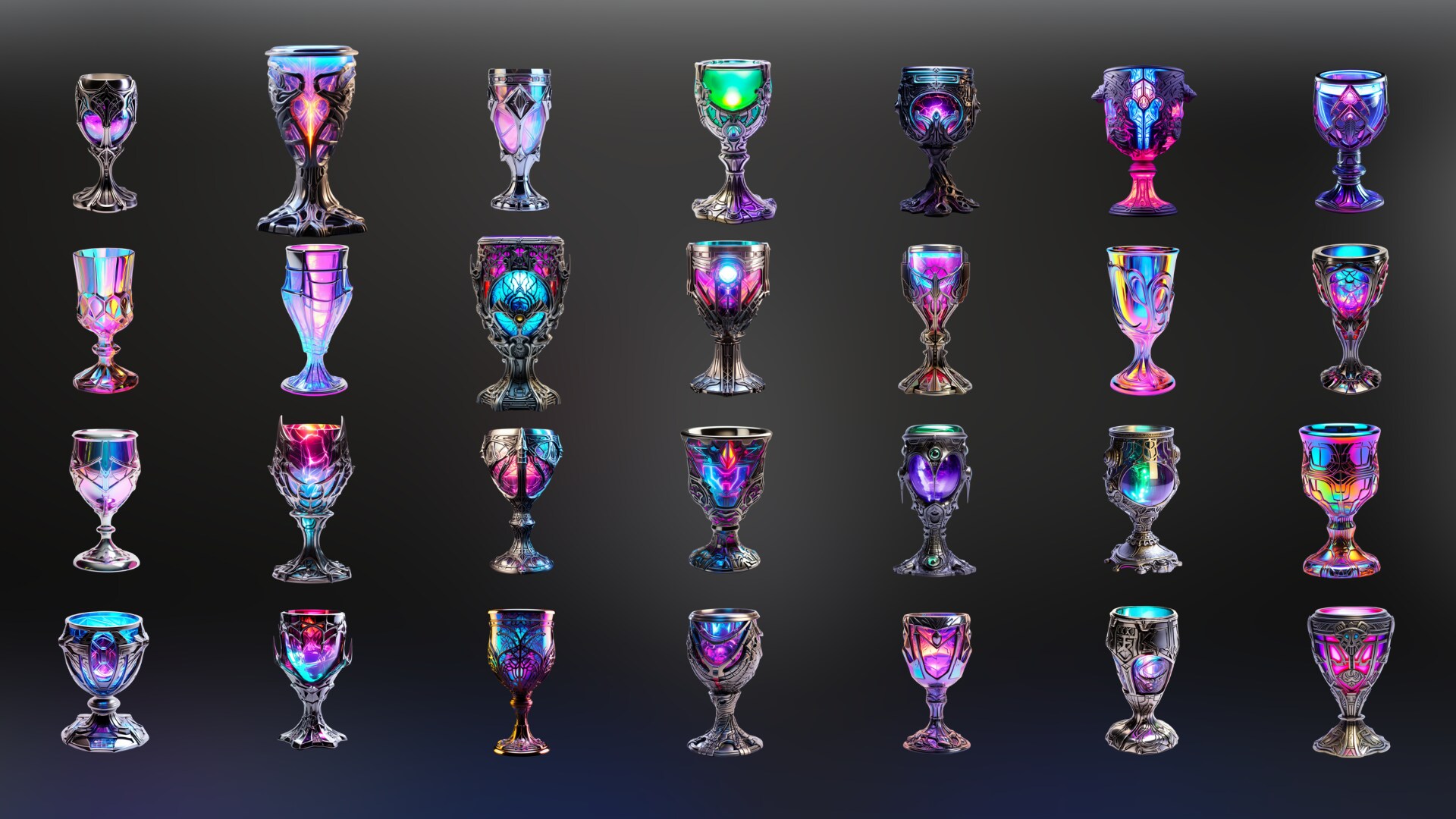 Fantasy Goblets - Icon Pack：2Dアセット - UE マーケットプレイス