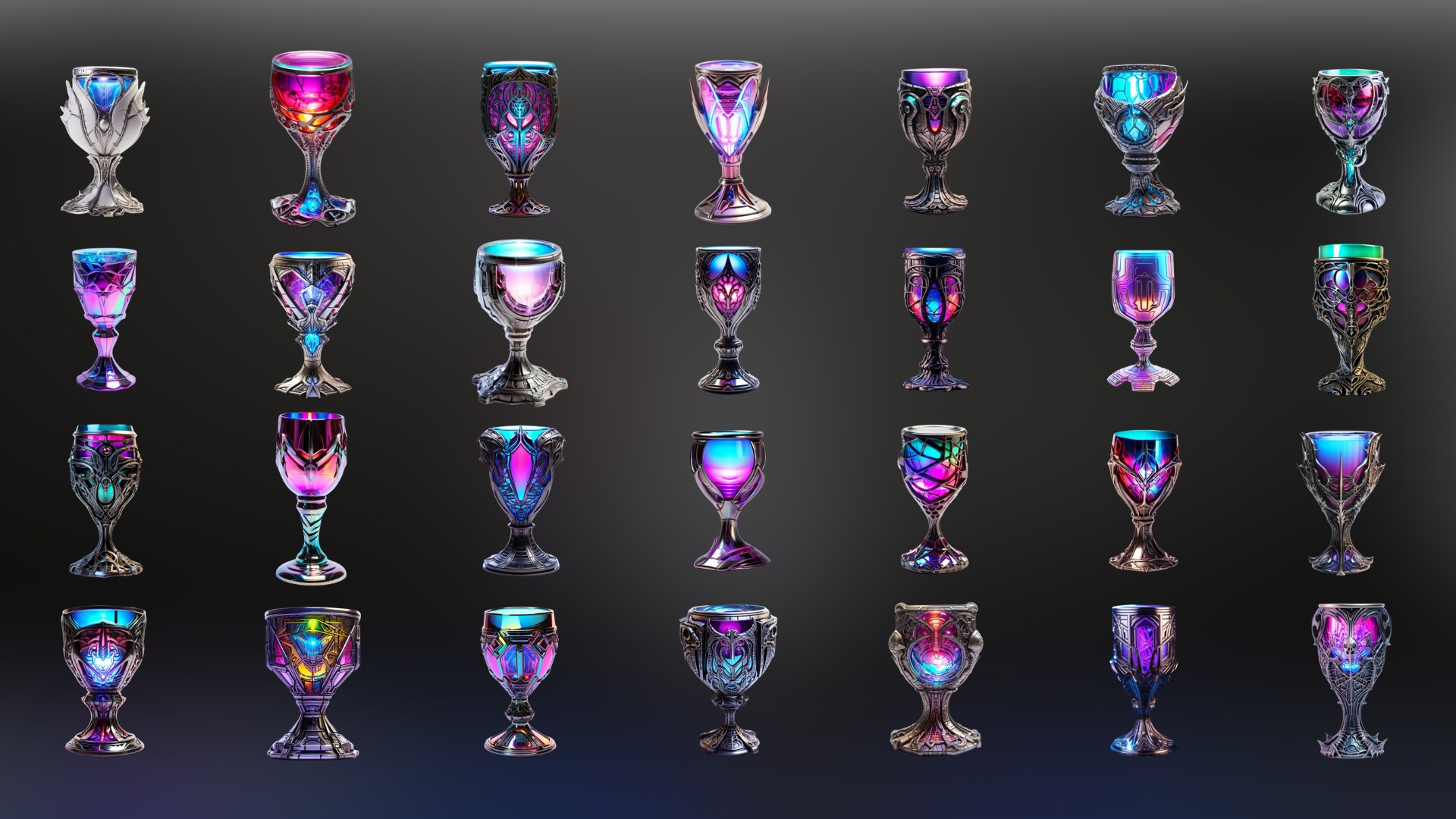Fantasy Goblets - Icon Pack：2Dアセット - UE マーケットプレイス