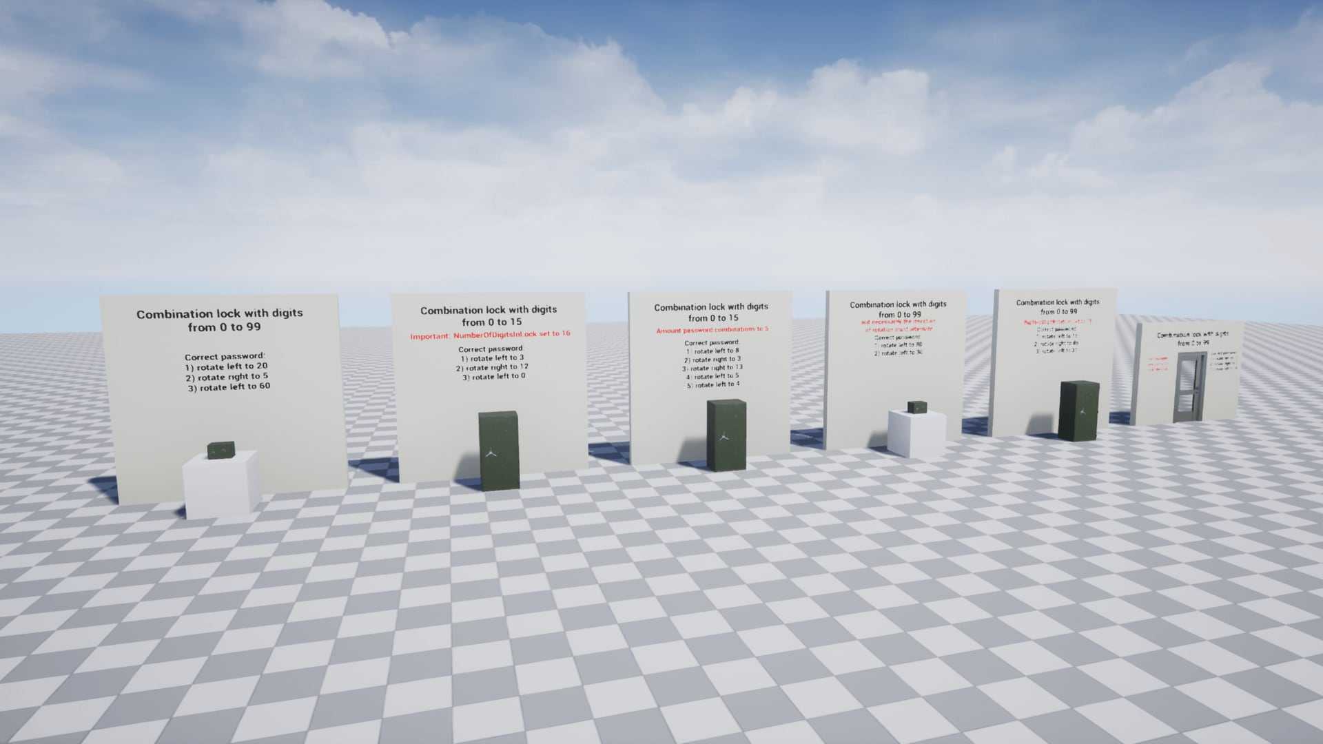 Combination Lock in Blueprints - UE Marketplace