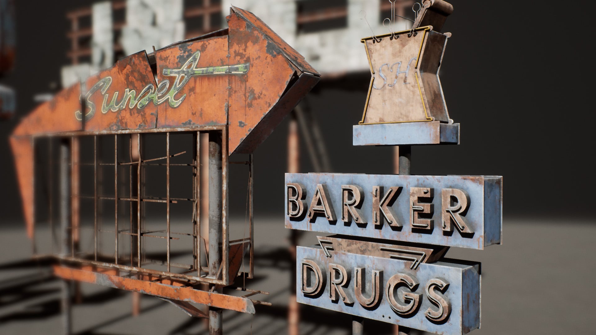 Post Apocalyptic Signs - VOL 1 in Props - UE Marketplace