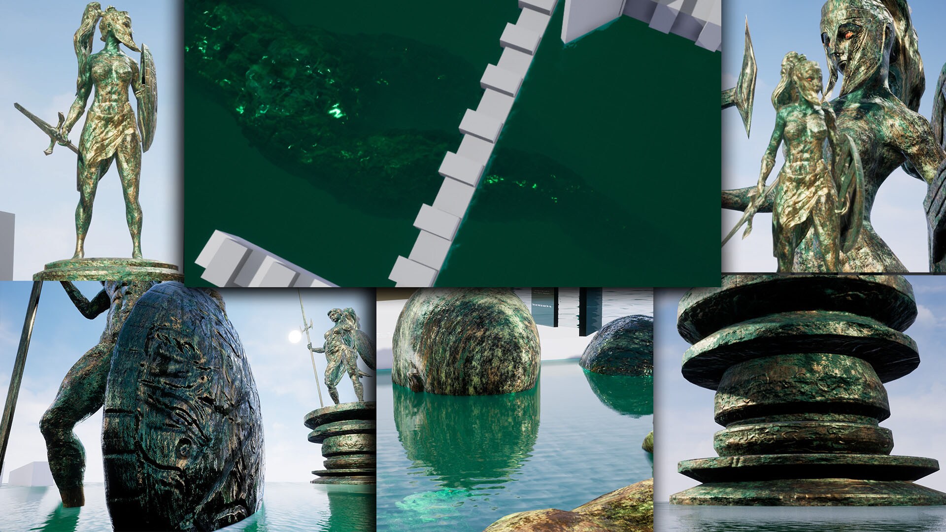 Ancient Bronze Statues v1 - Athena (Basic Version), 카테고리 캐릭터 - UE 마켓플레이스