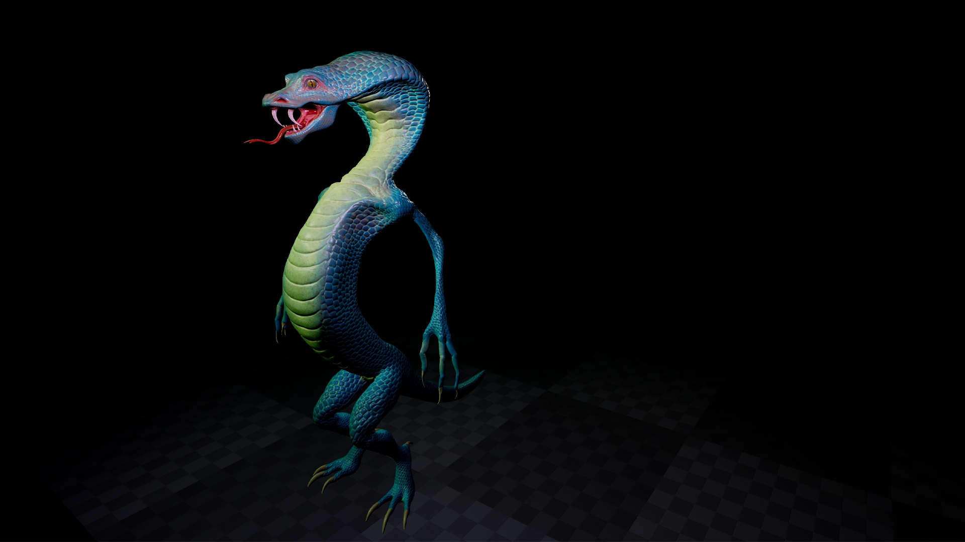 Snake monster in Characters - UE Marketplace
