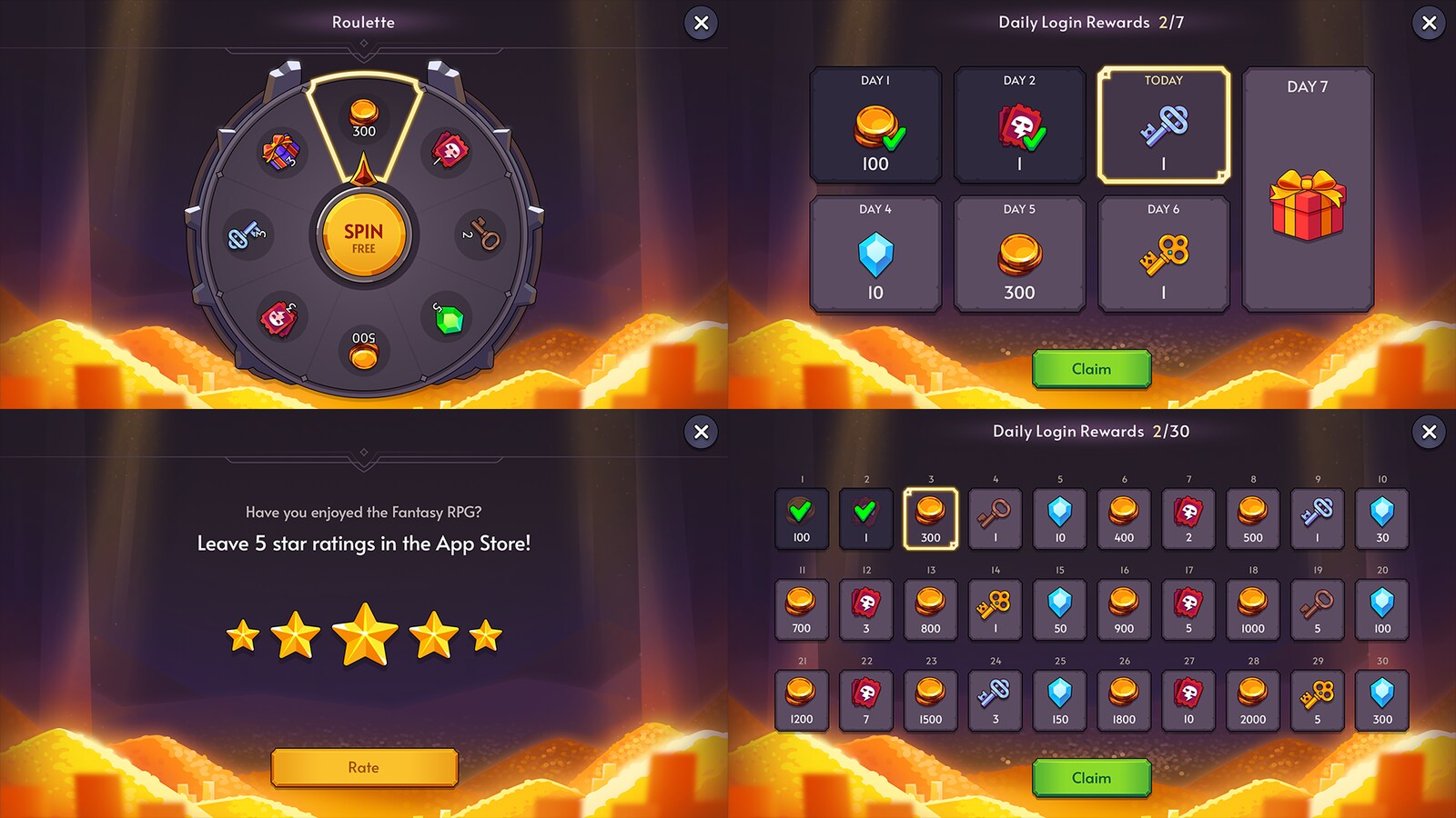 GUI PRO Kit - Fantasy RPG in 2D Assets - UE Marketplace