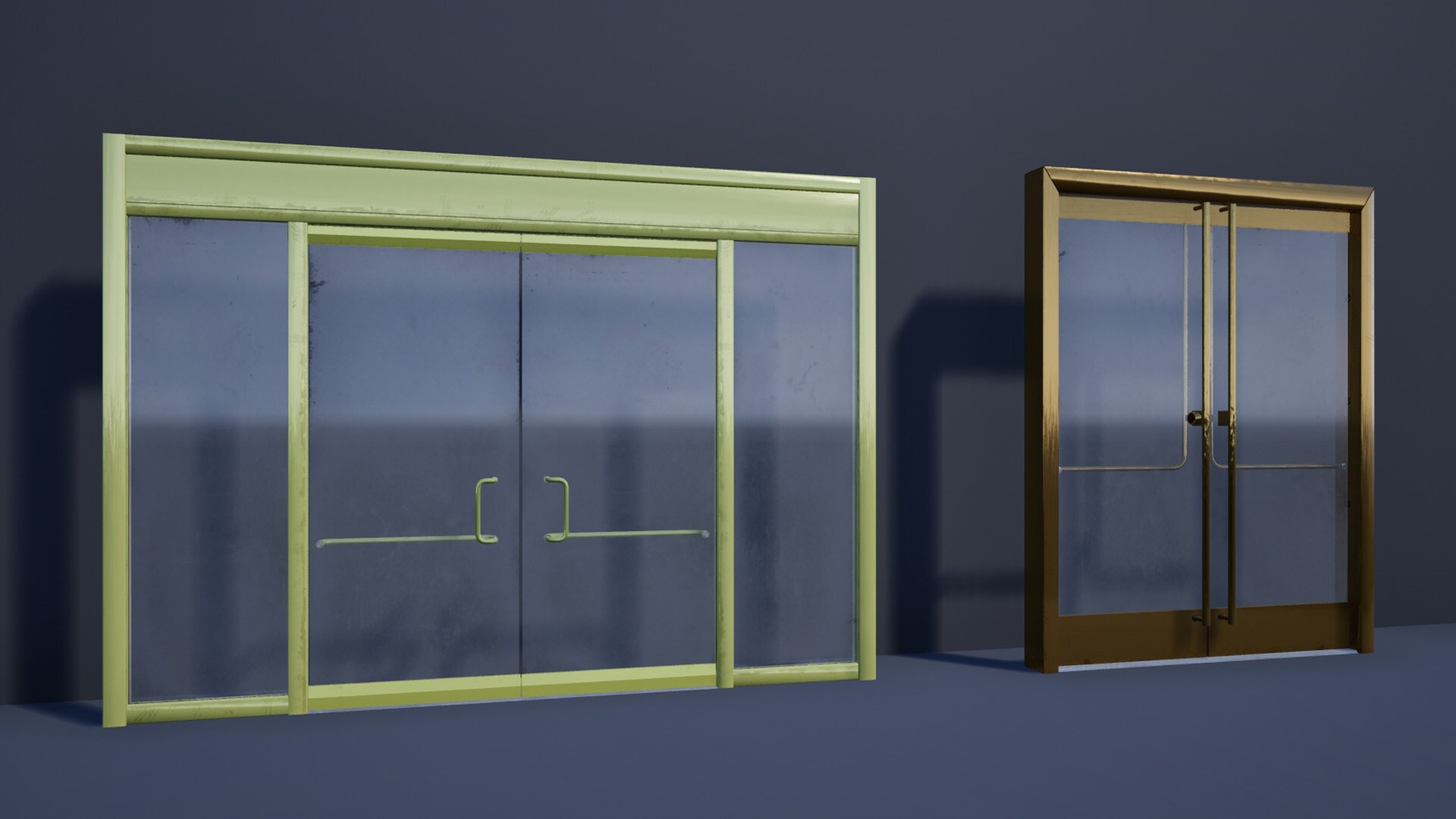 Commercial Glass Doors in Props - UE Marketplace