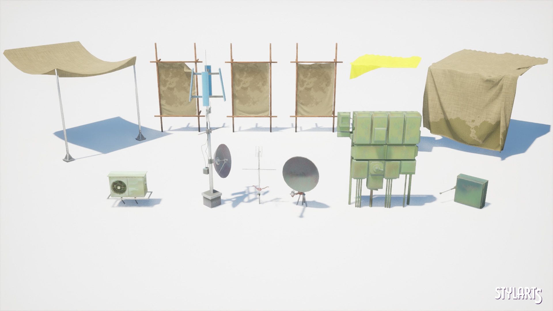 Stylized Floating Slums：環境 - UE マーケットプレイス