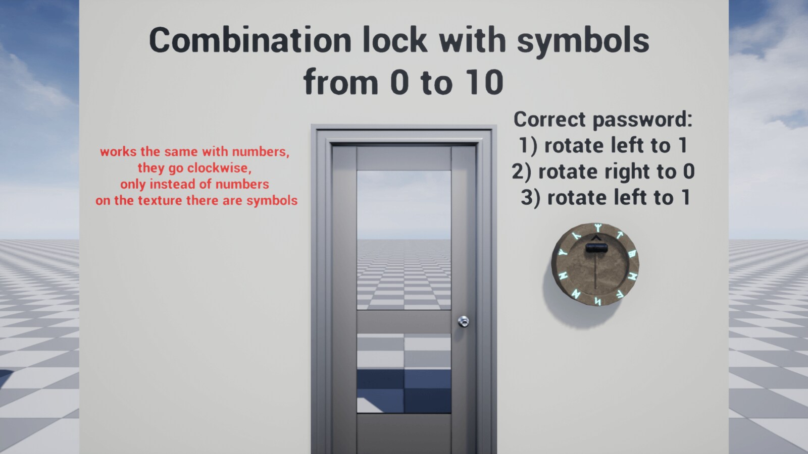 Combination Lock in Blueprints - UE Marketplace