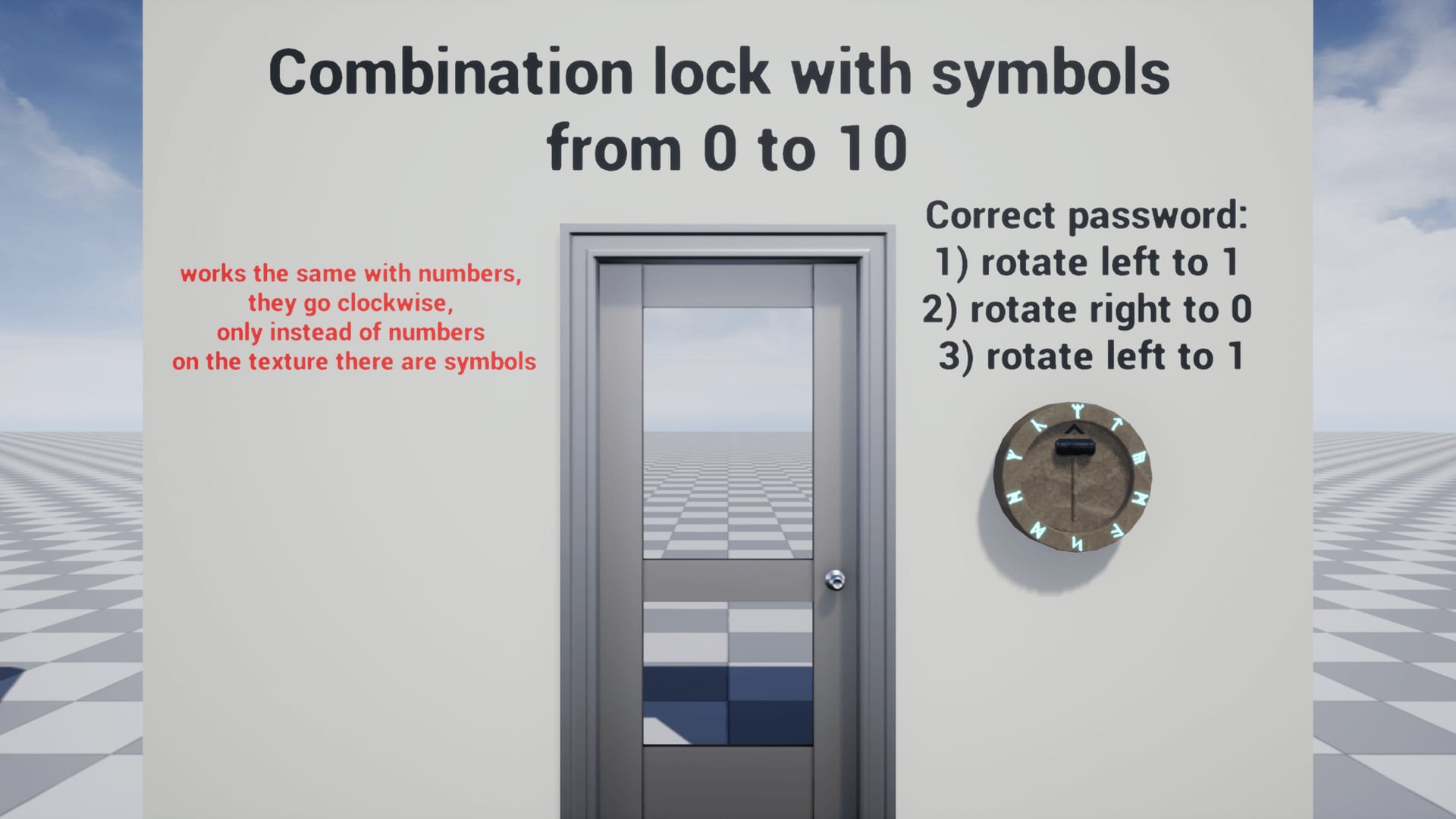 Combination Lock in Blueprints - UE Marketplace